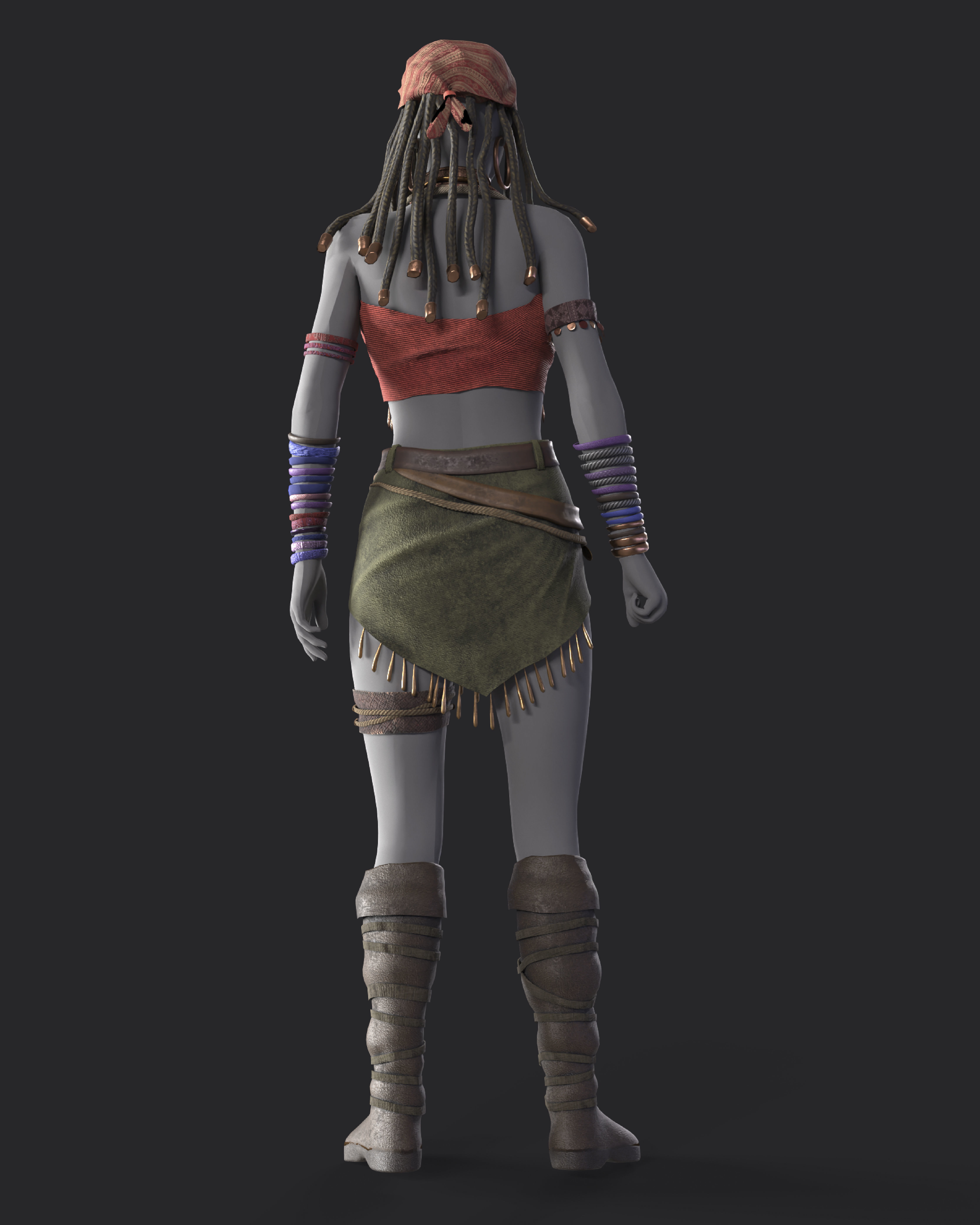 Tribal ethnic 3D clothes 3D model | CGTrader