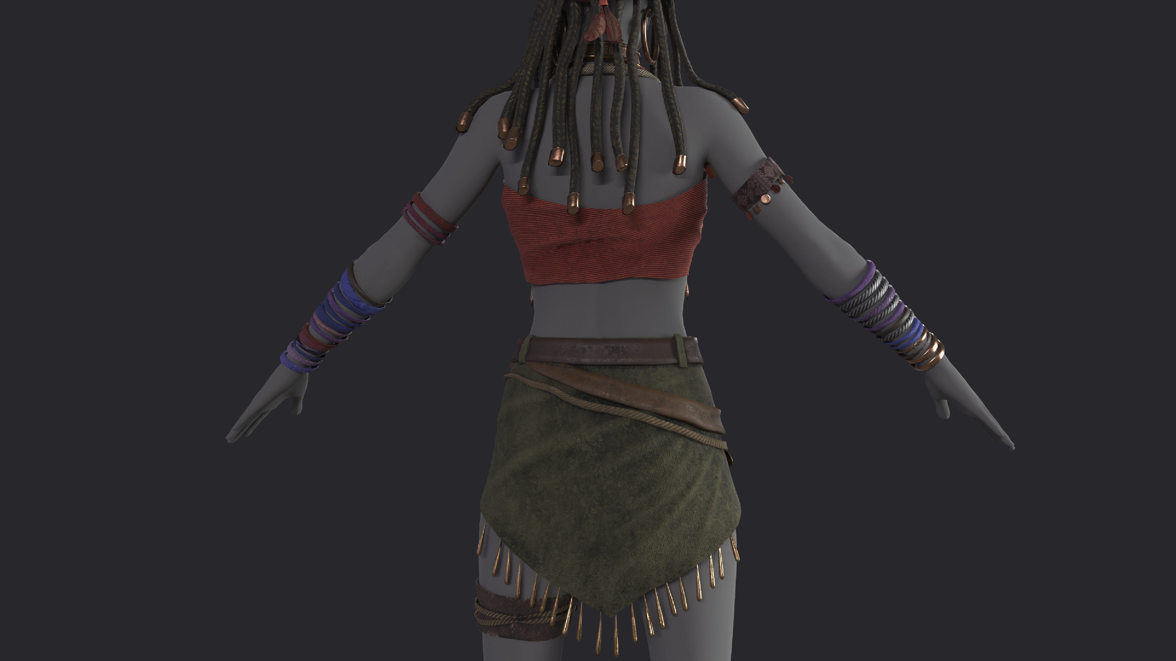 Tribal ethnic 3D clothes 3D model | CGTrader