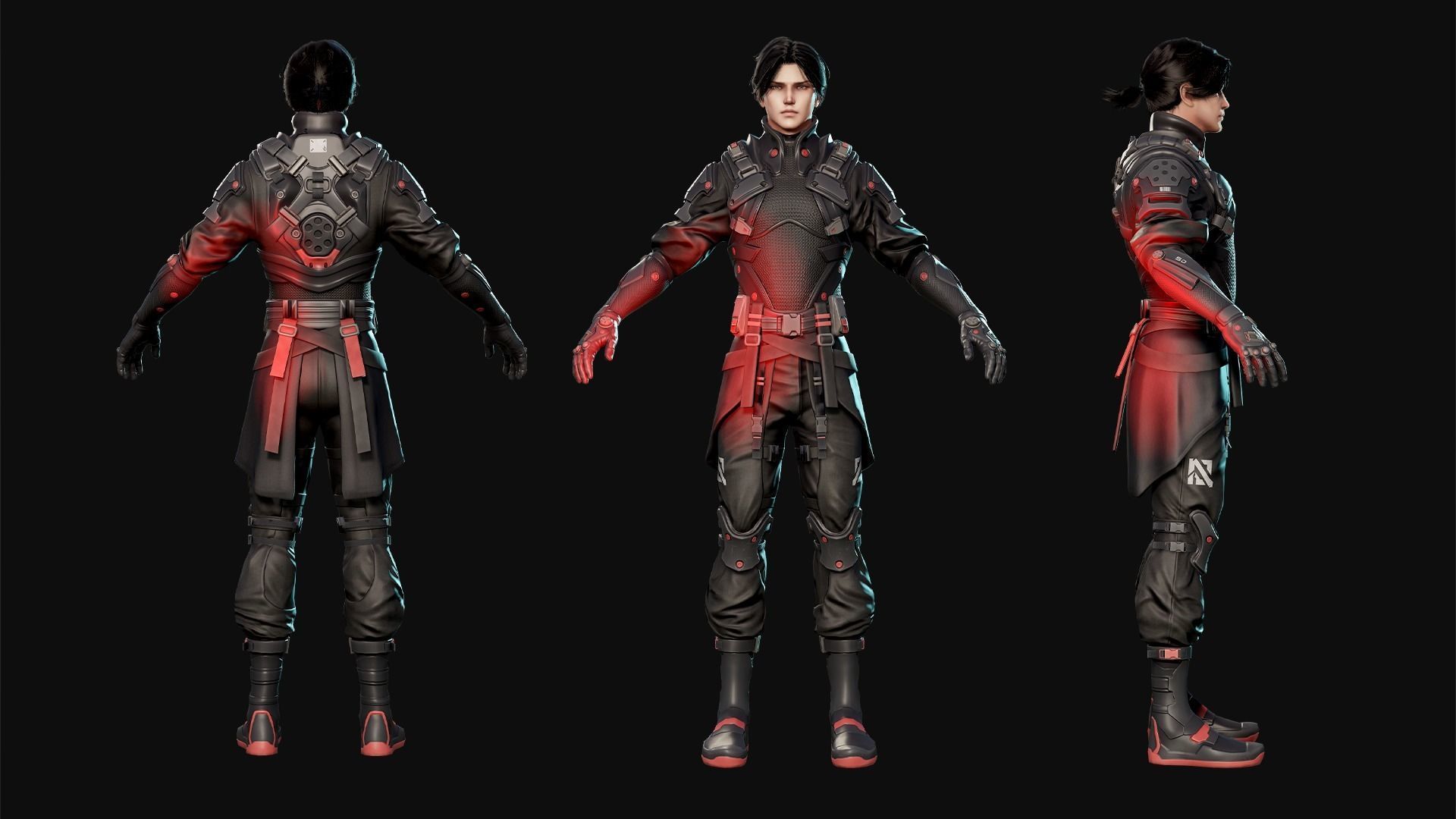 3D model Stellar Rogue - Sci-Fi Characters - Game Ready VR / AR / low-poly | CGTrader