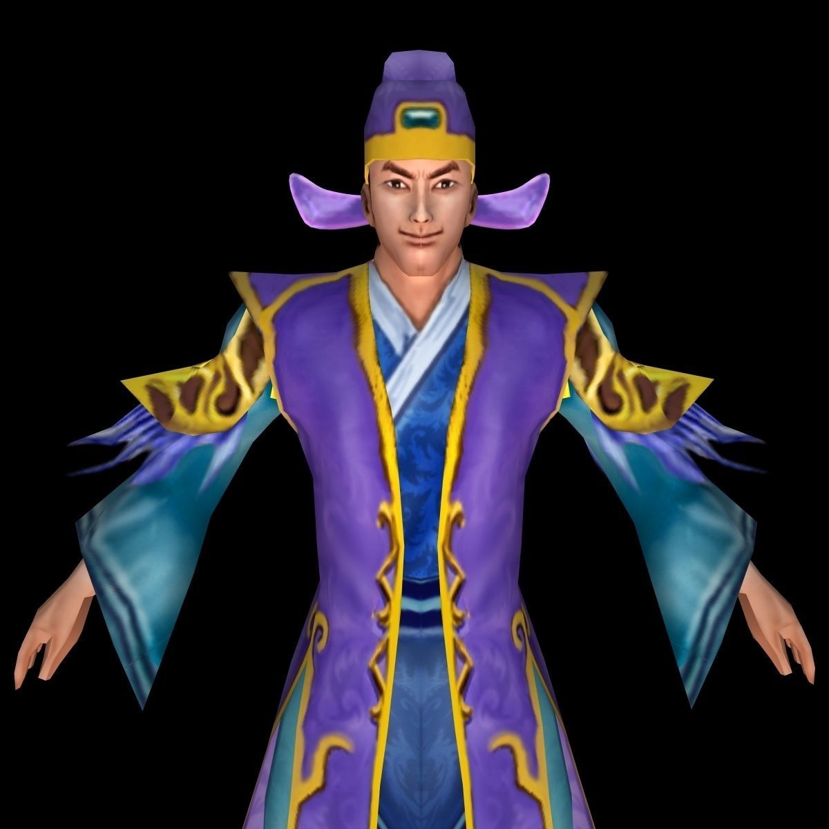 3D model fantasy male magician character VR / AR / low-poly | CGTrader
