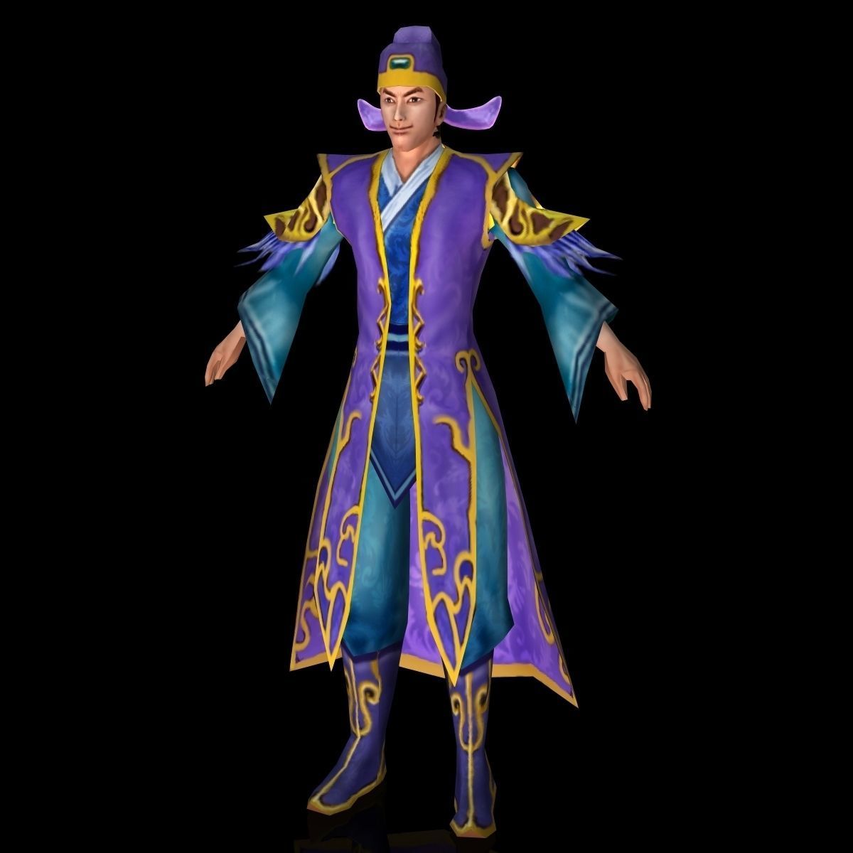 3D model fantasy male magician character VR / AR / low-poly | CGTrader