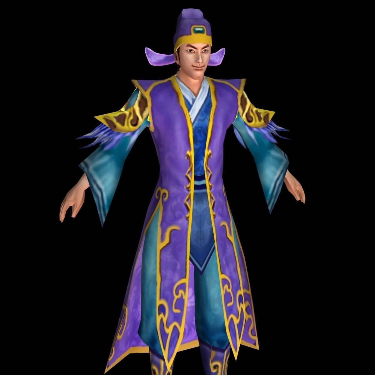 3D model fantasy male magician character VR / AR / low-poly | CGTrader