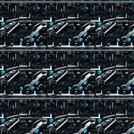 Seamless SciFi Patterns 3D Model Collection | CGTrader