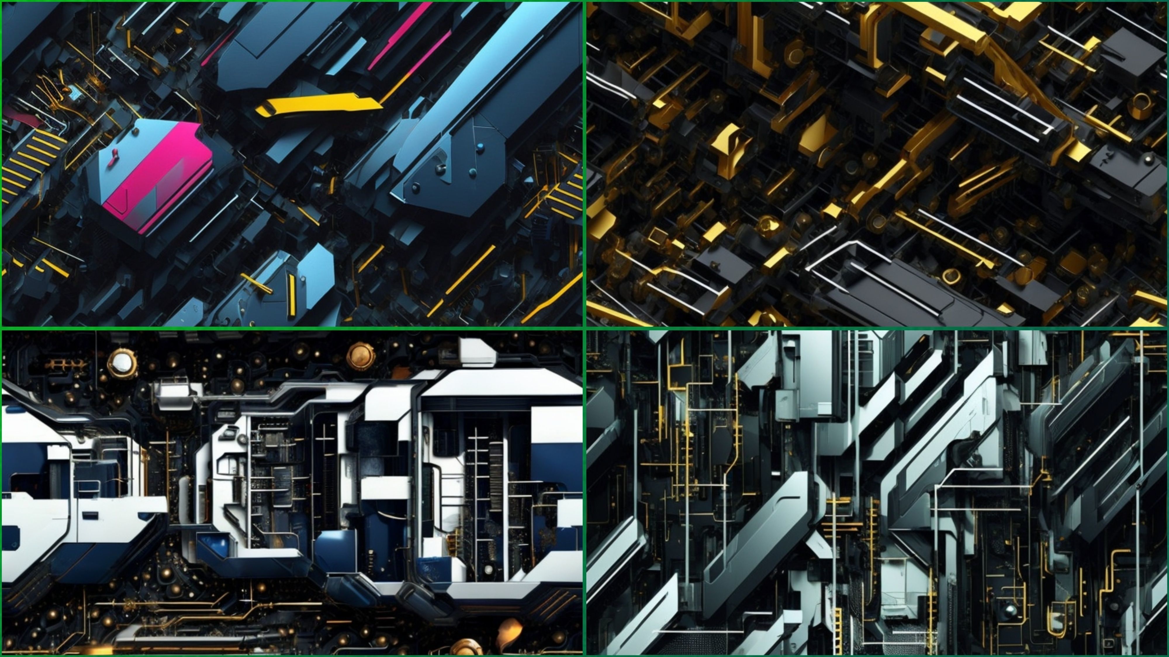 Seamless SciFi Patterns 3D Model Collection | CGTrader