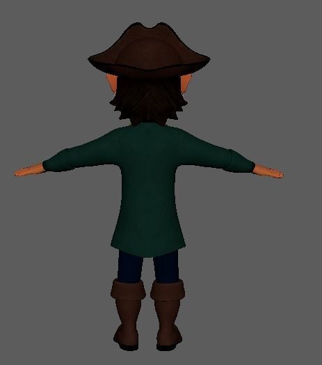 3D model Cartoon Musketeer Character 3D Model VR / AR / low-poly | CGTrader