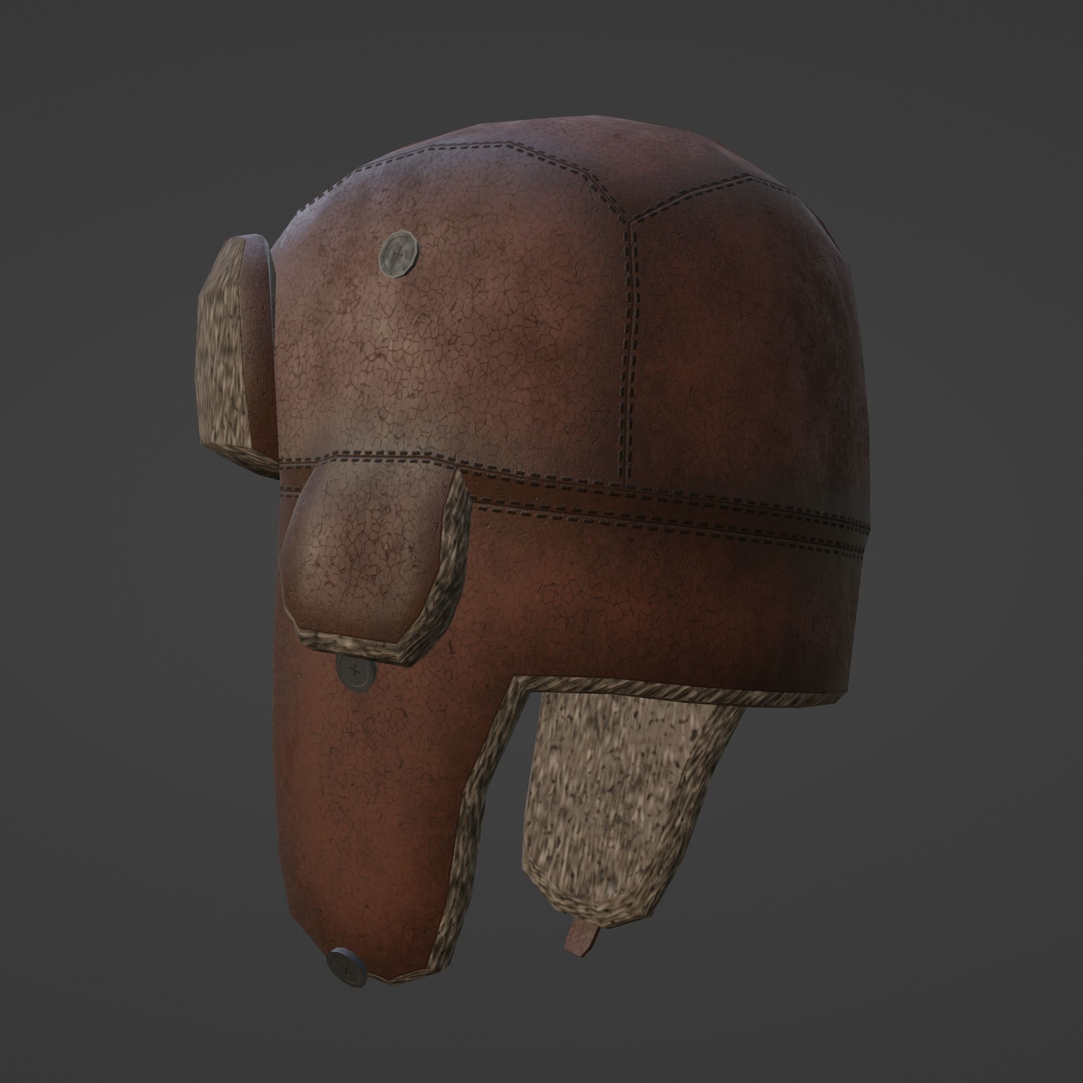 3D model Ushanka - Trapper hat VR / AR / low-poly | CGTrader