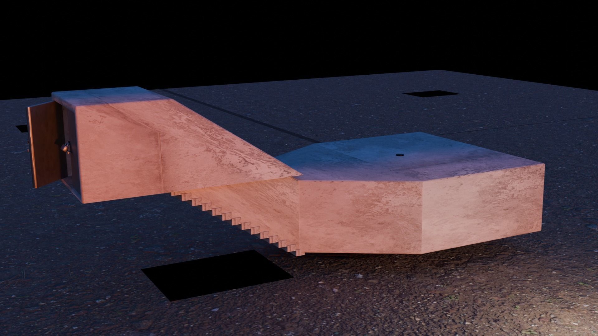 Bomb shelter 3D model | CGTrader