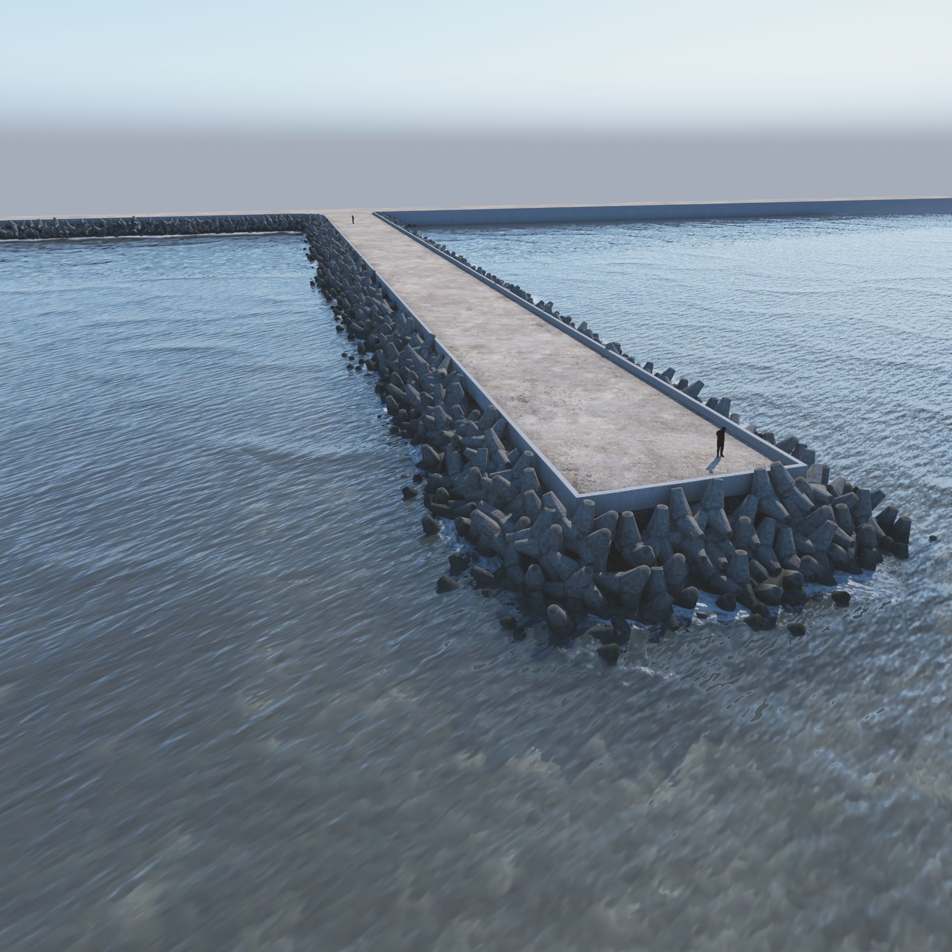 Breakwater 3D -B- Tetrapods 3D model | CGTrader