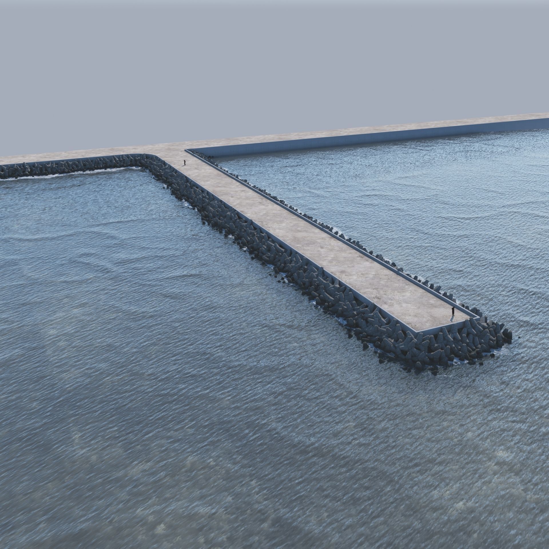 Breakwater 3D -B- Tetrapods 3D model | CGTrader