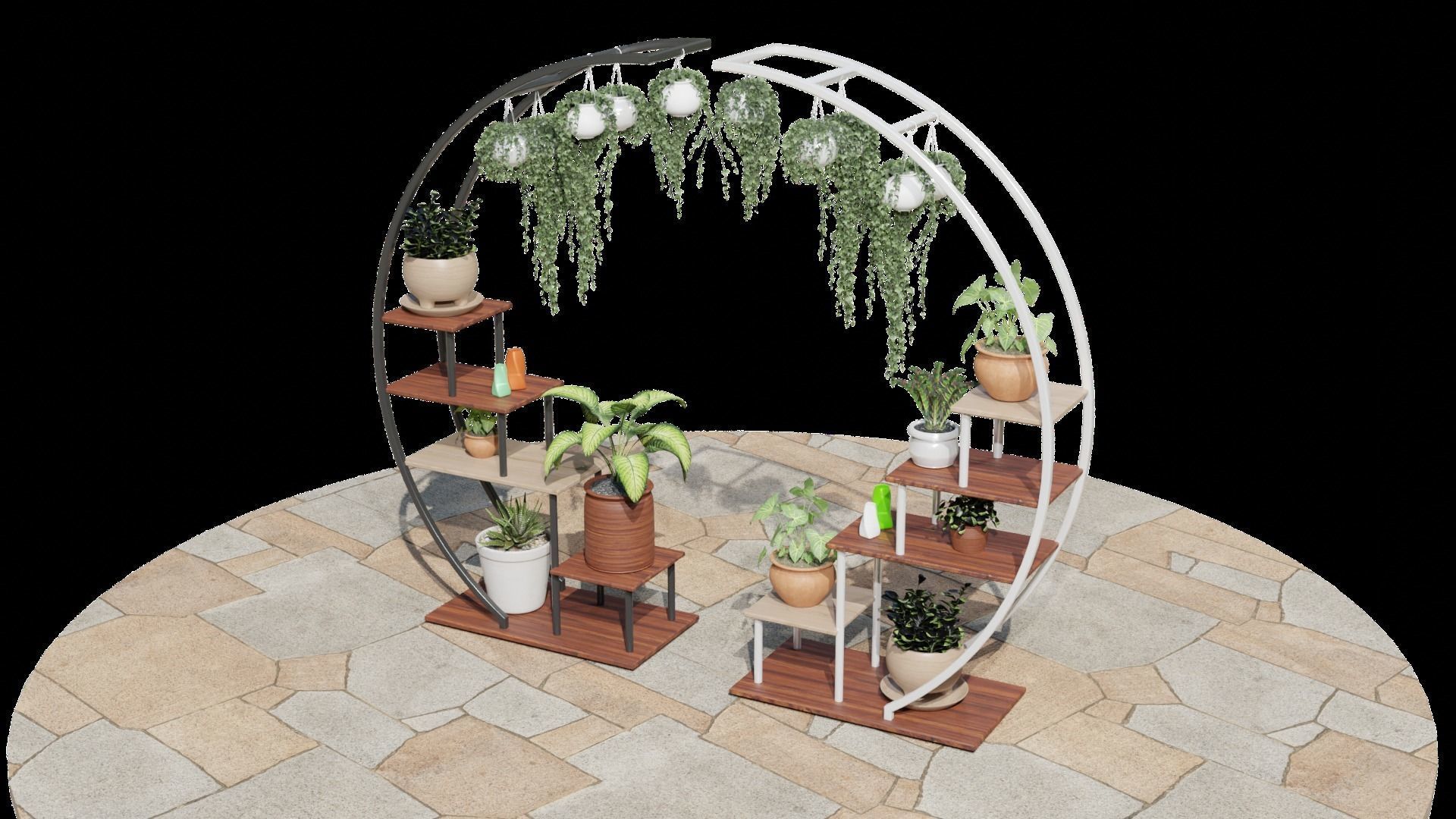 Plant Arc stand - pot plant 3D model | CGTrader