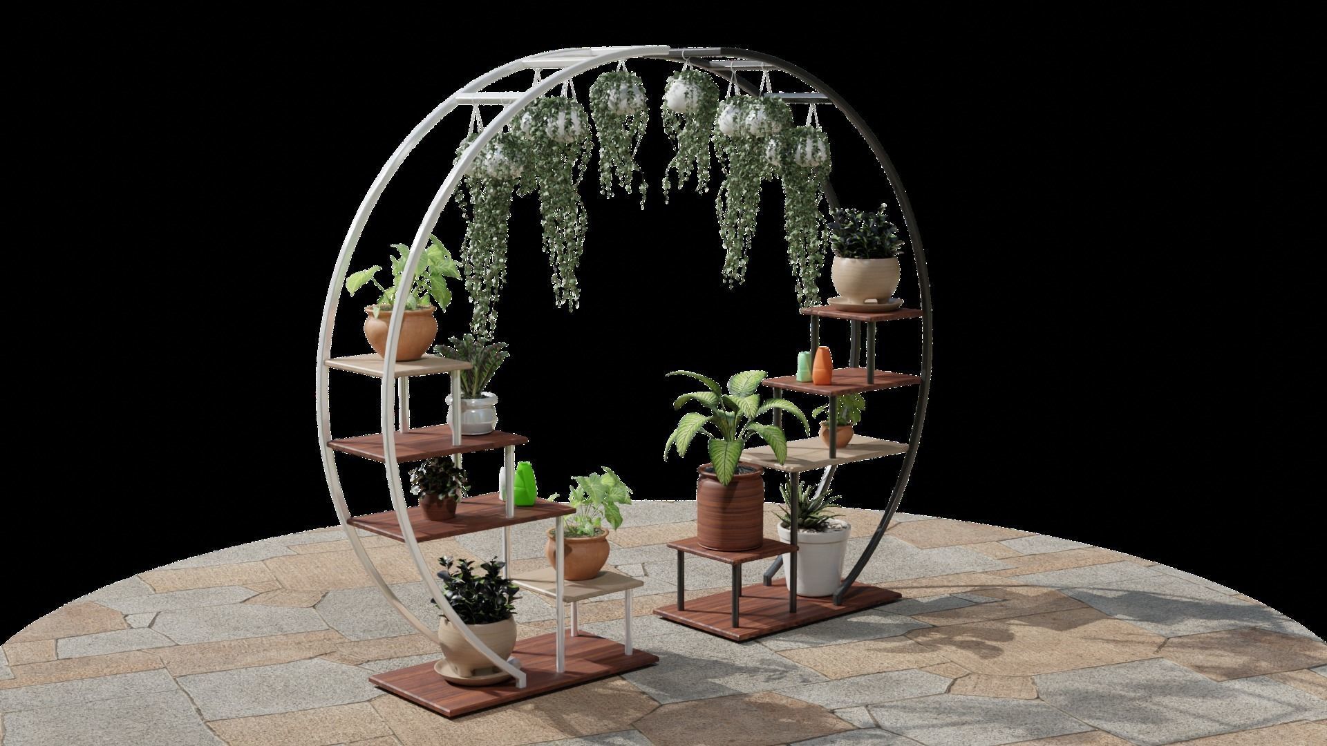 Plant Arc stand - pot plant 3D model | CGTrader