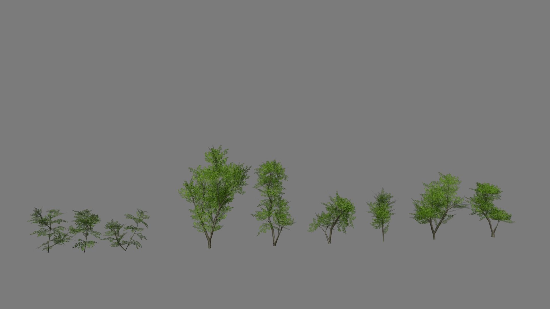 3D model Forest Tree Set VR / AR / low-poly | CGTrader