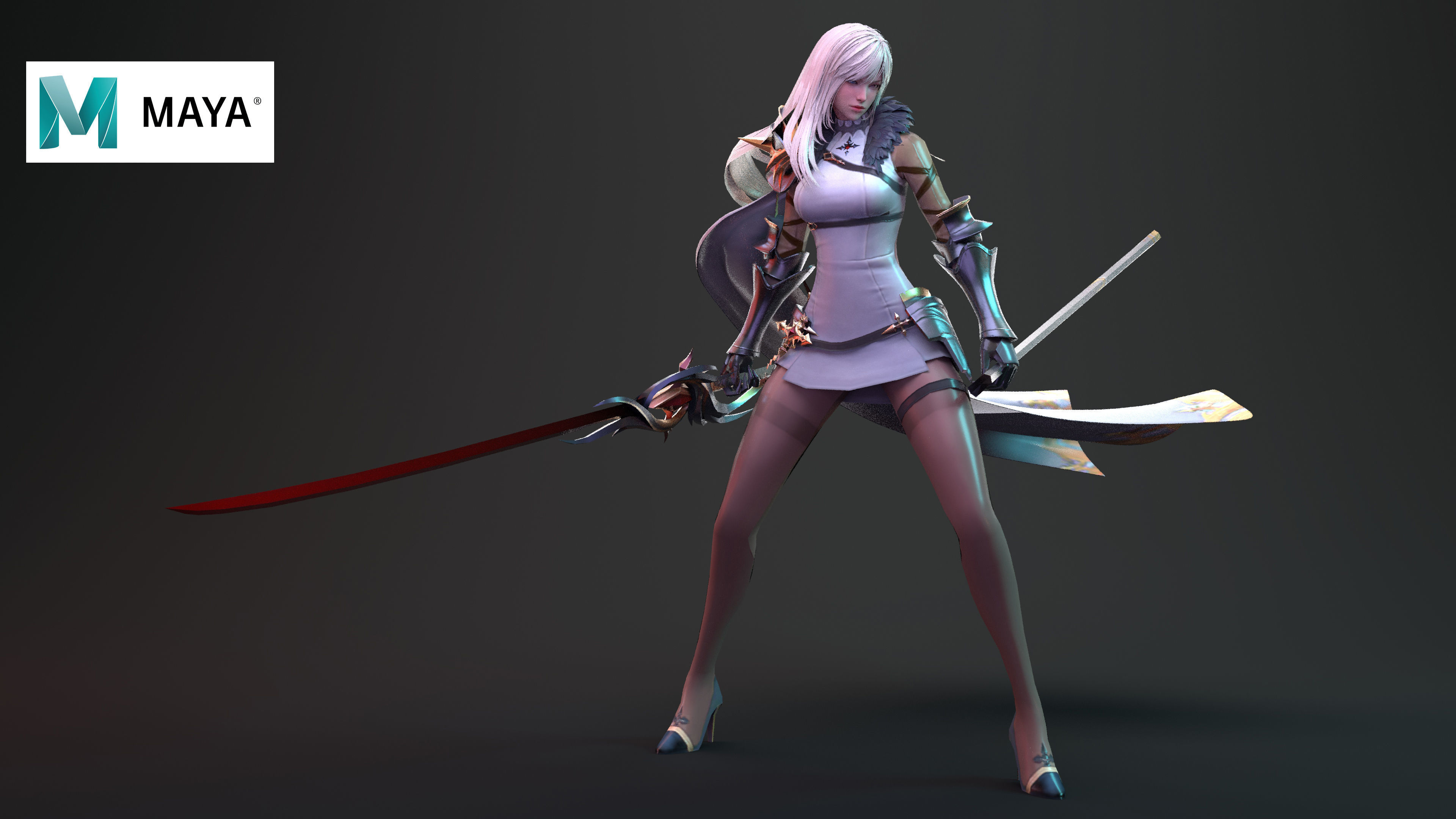 Game Animation Rig For maya 3D model rigged | CGTrader