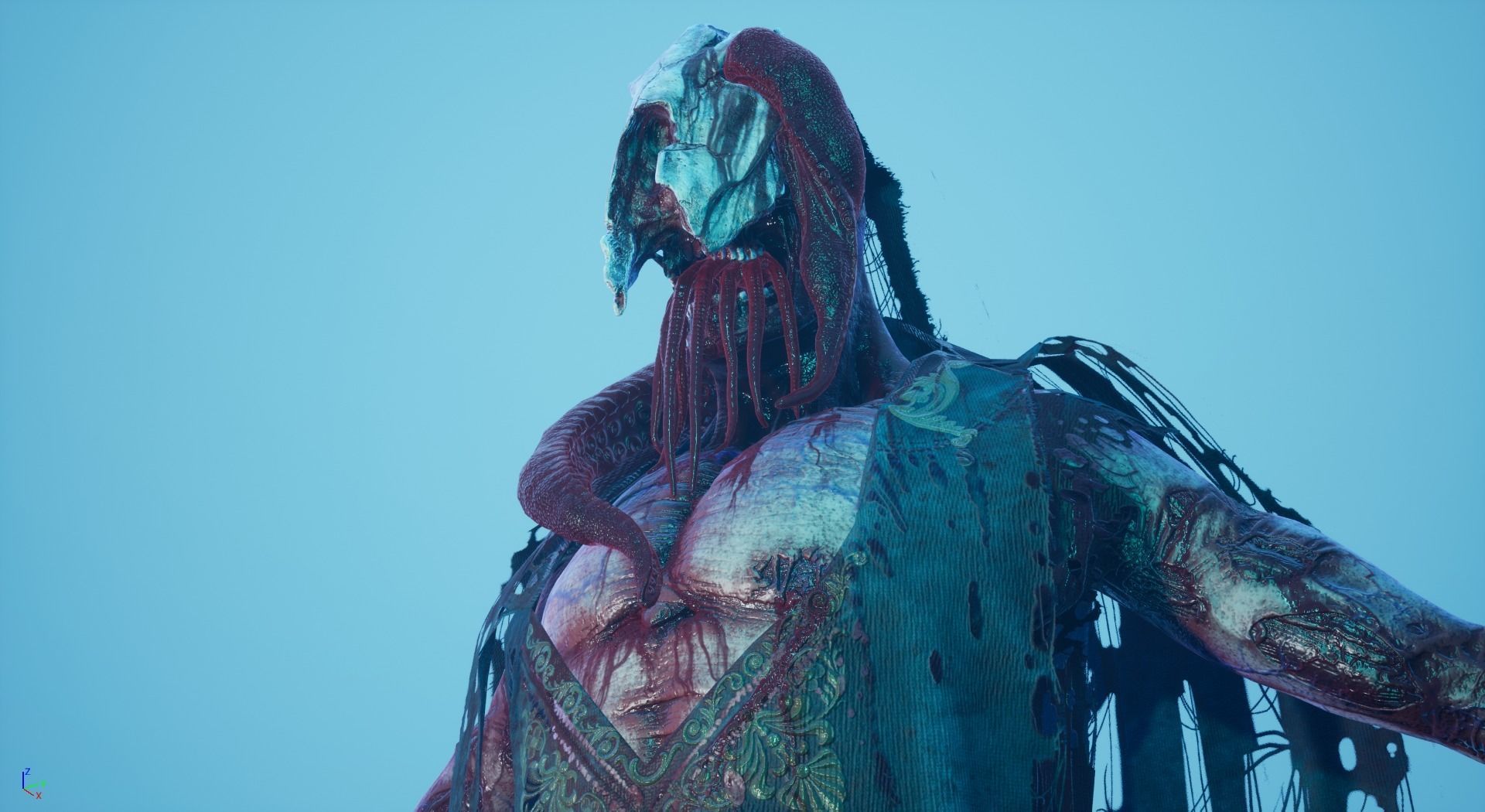 3D model Tentacle Demon - Rigged with Tentacles - 4k UE5 VR / AR / low ...