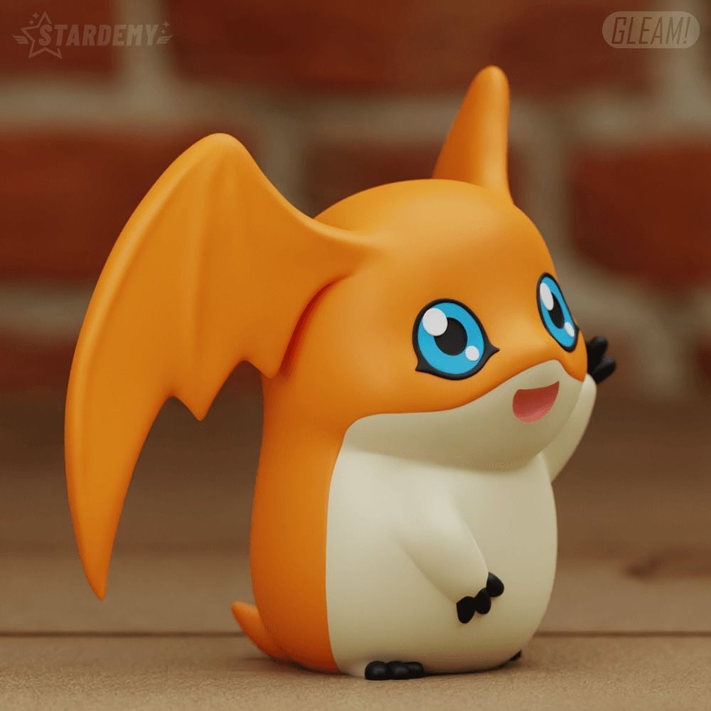 Patamon Chibi 4 models Easy Print Digimon Adventure 3D model 3D ...