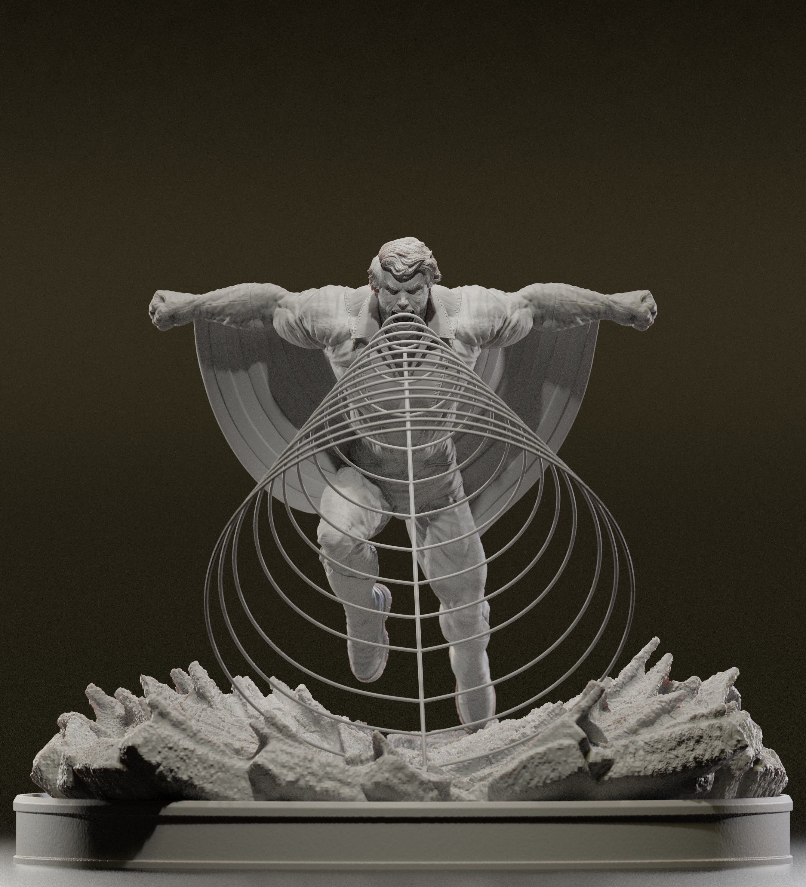 Banshee Action Statue 3D model 3D printable | CGTrader
