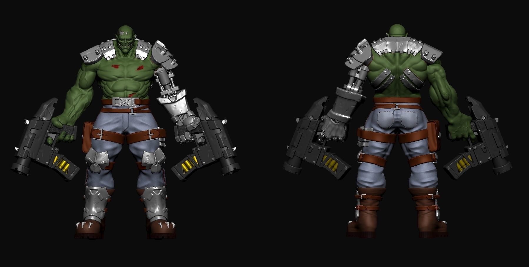 High detailed Cyborg Orc 3D model 3D printable | CGTrader