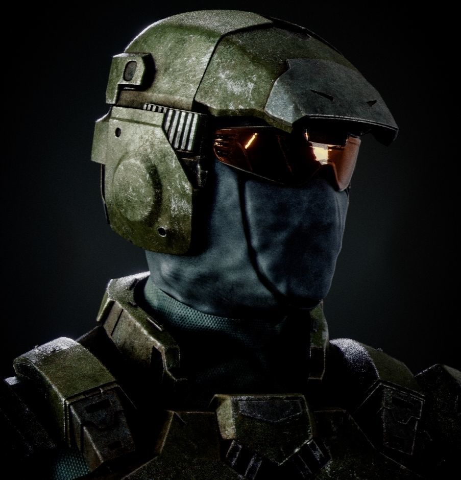 Halo Wars Styled Marine 3D model rigged | CGTrader