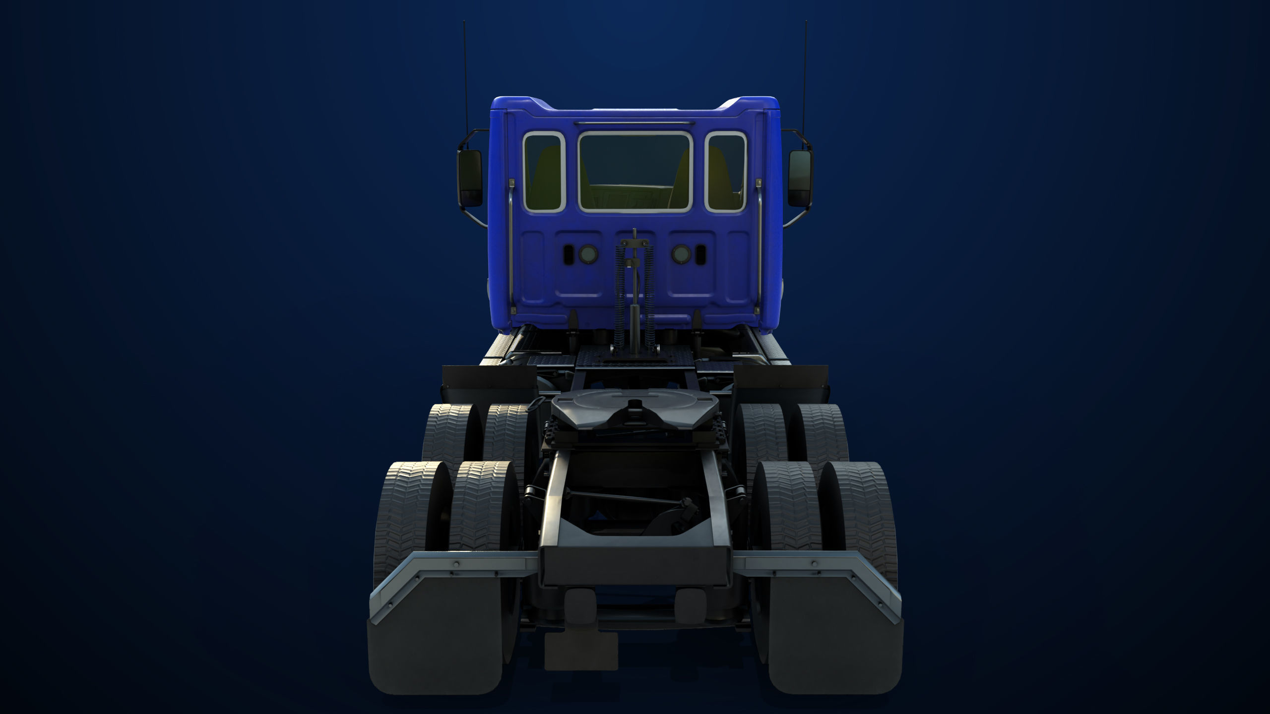 3D model Heavy Truck Chassis 01 All PBR Unity UE Textures VR / AR / low ...