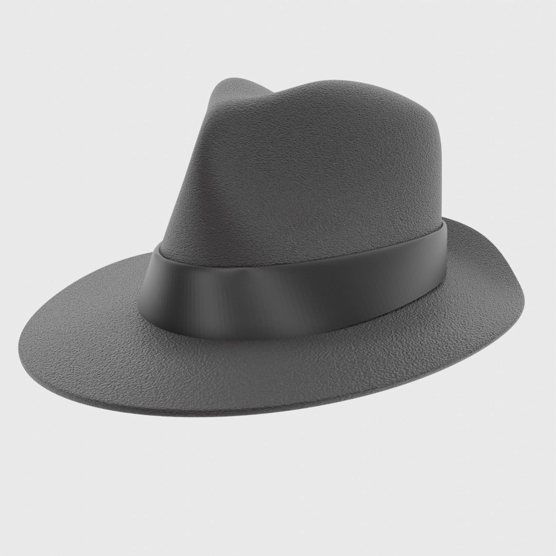 Fedora hat free 3D model | CGTrader