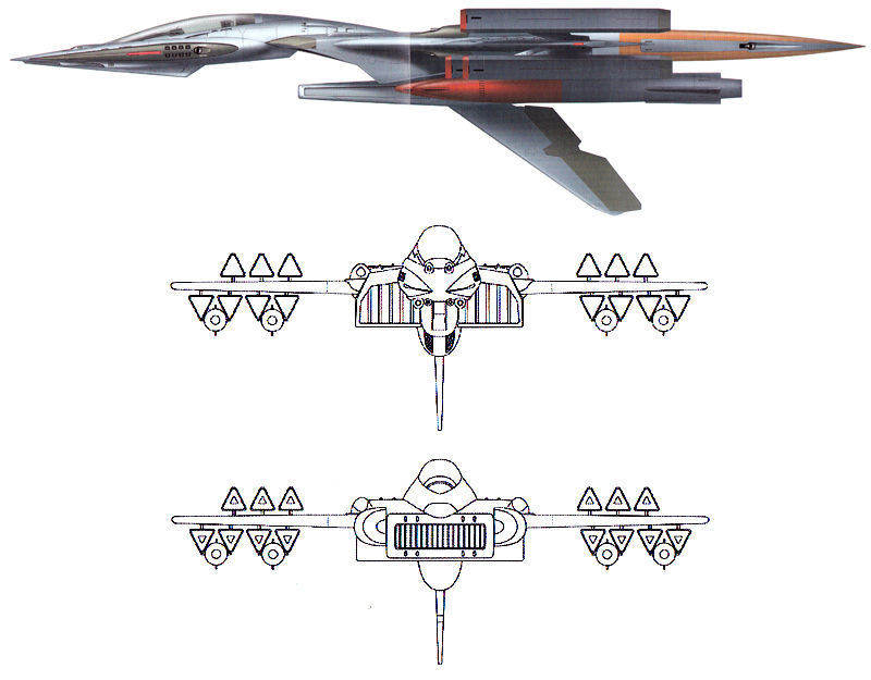 Cosmo pulsar fighter from Space Battleship Yamato 3D model 3D printable ...