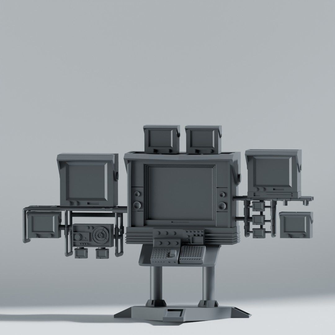 bat computer 1989 michael keaton 3D model 3D printable | CGTrader