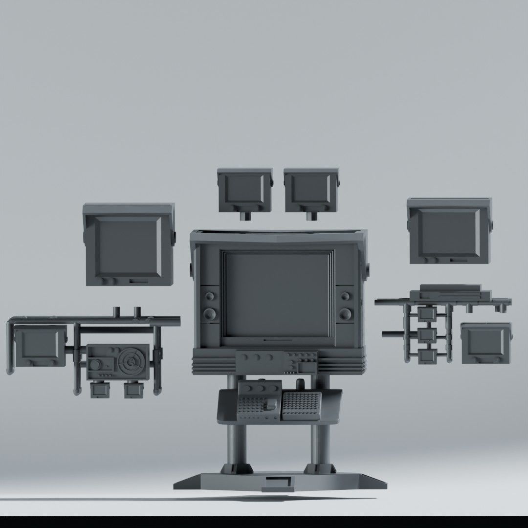 bat computer 1989 michael keaton 3D model 3D printable | CGTrader