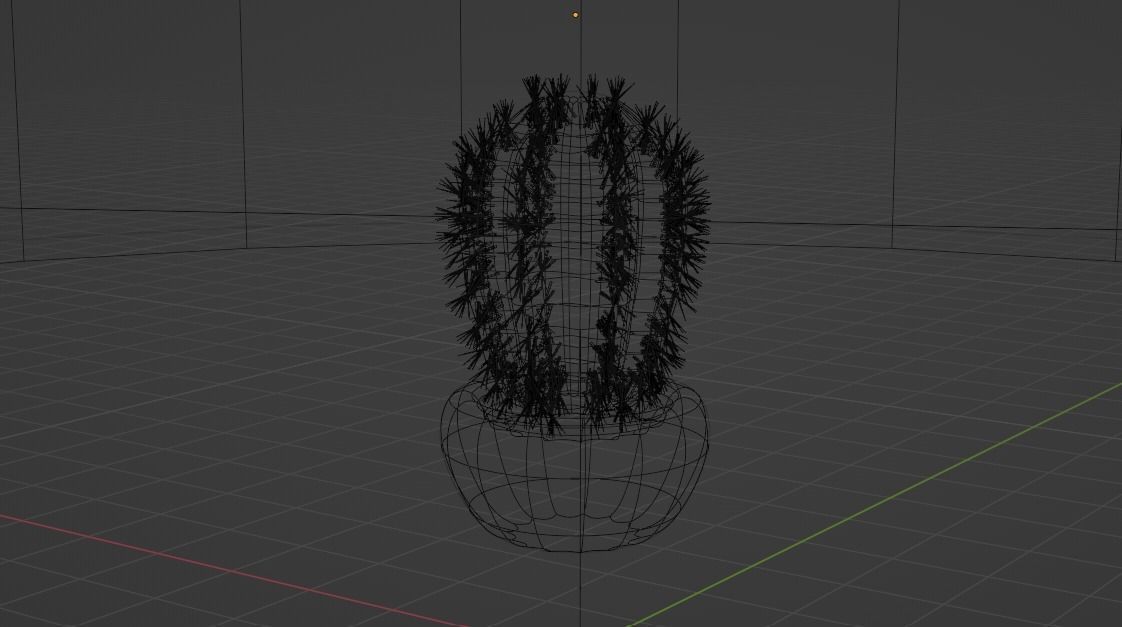 3D model Realistic Cactus Plant 3D Model - Blender Cycles Render VR ...