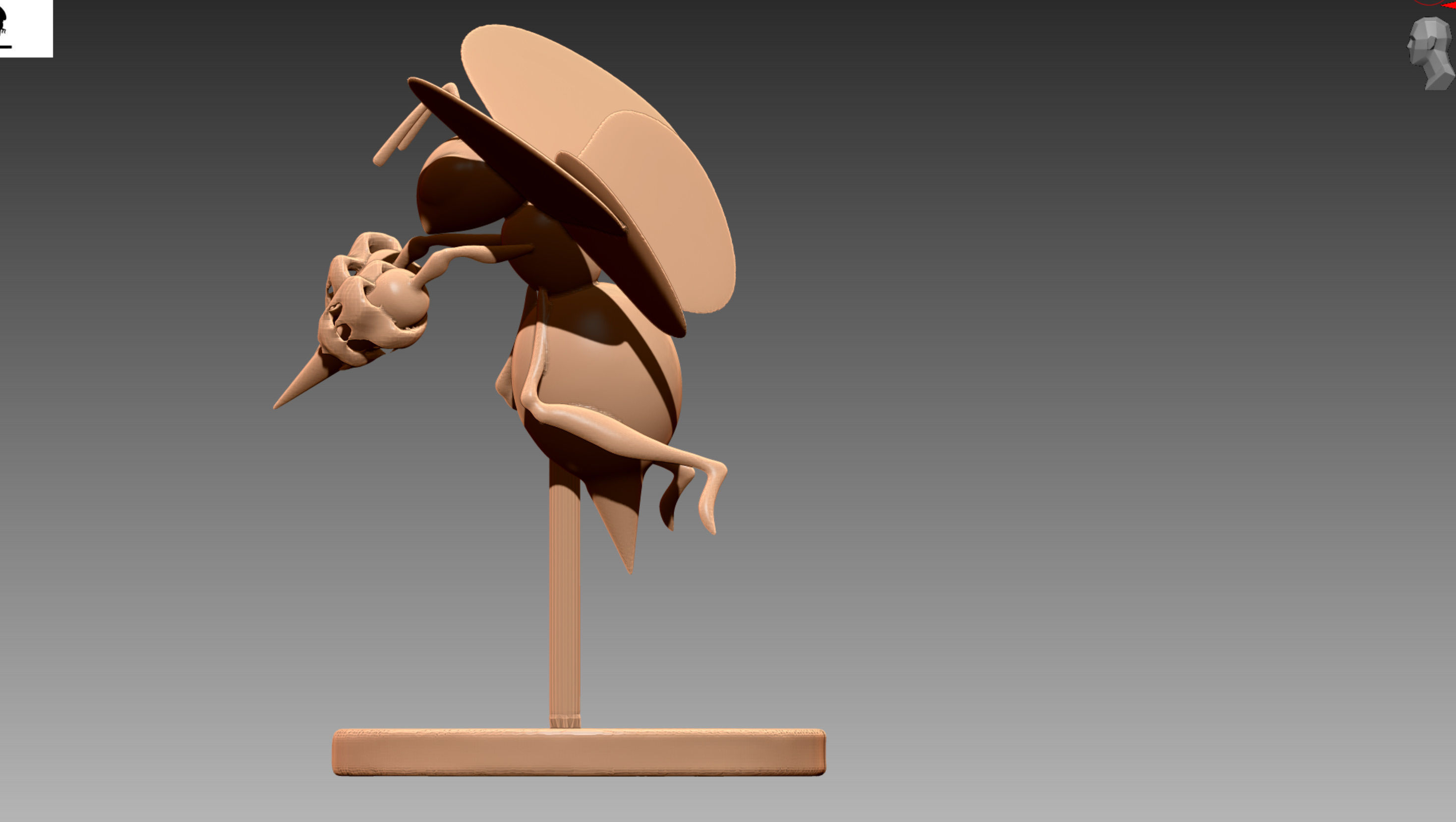 Beedrill flying Pokemon OBJ STL 3D model 3D printable | CGTrader