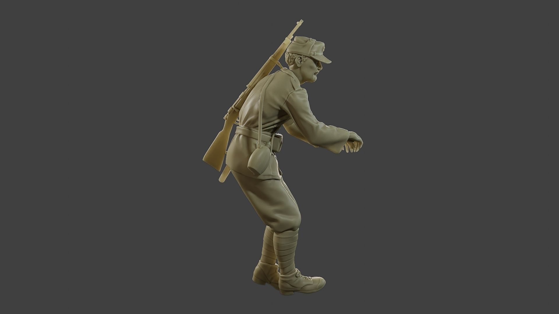 Italian soldier Attach2 ww2 IT10 3D model 3D printable | CGTrader