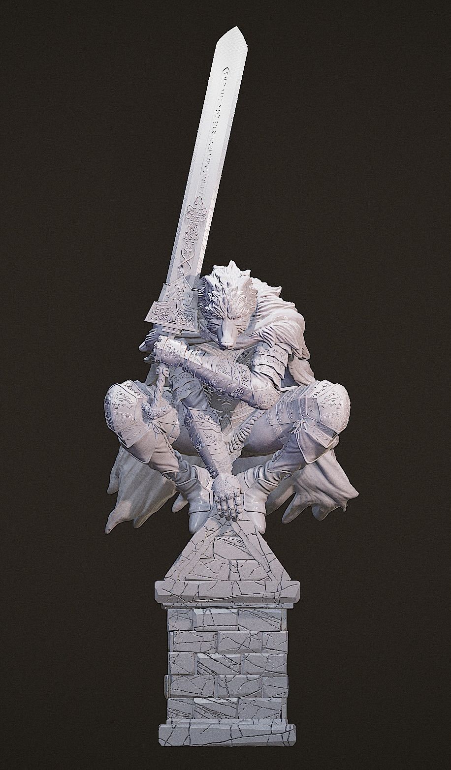 Blaidd 3D model 3D printable | CGTrader