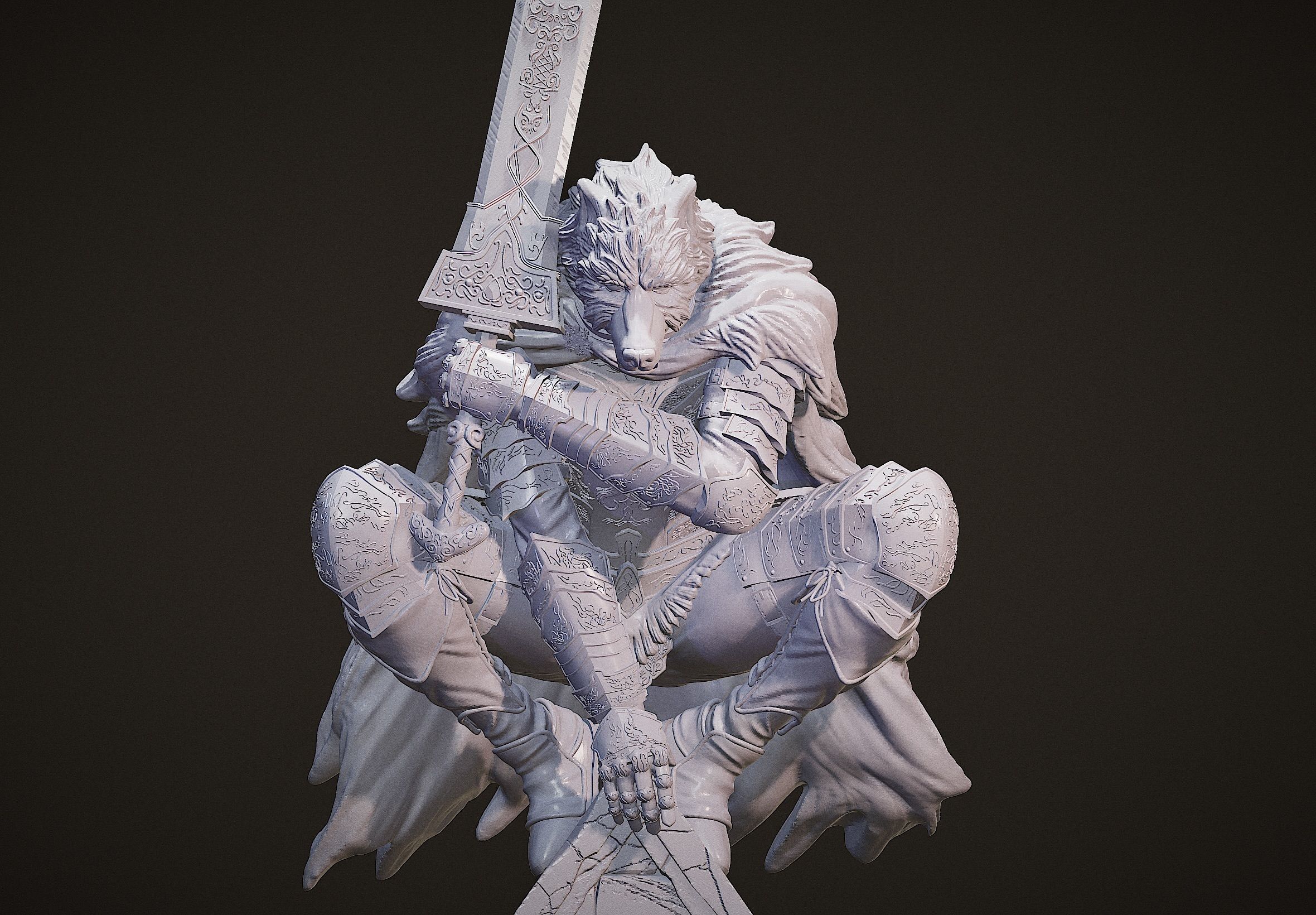 Blaidd 3D model 3D printable | CGTrader