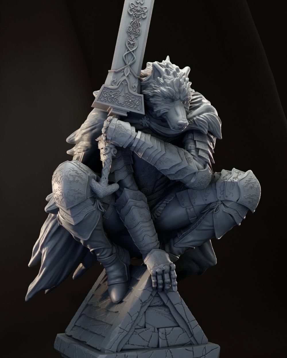 Blaidd 3D model 3D printable | CGTrader