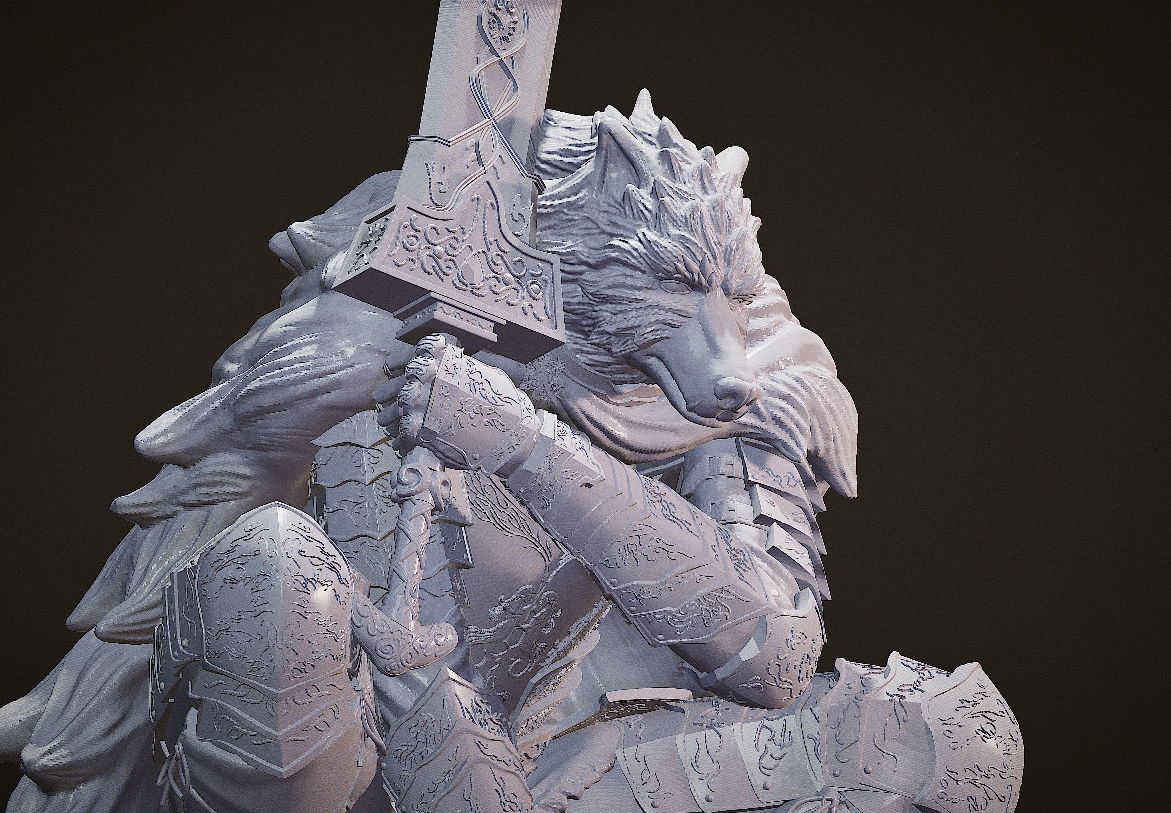 Blaidd 3D model 3D printable | CGTrader