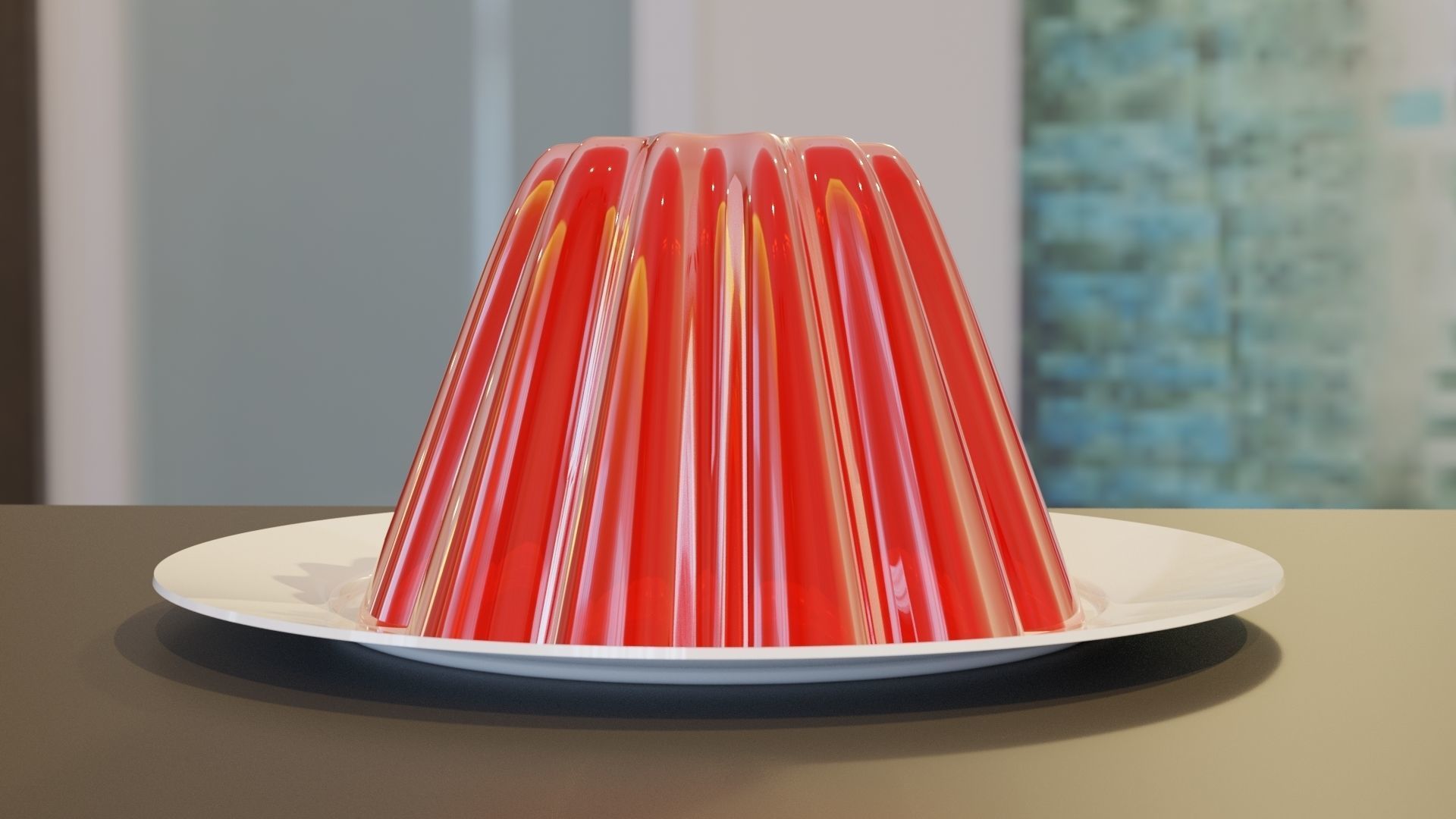 3D model Realistic Food Jelly 3D Model - Blender Cycles Render VR / AR ...