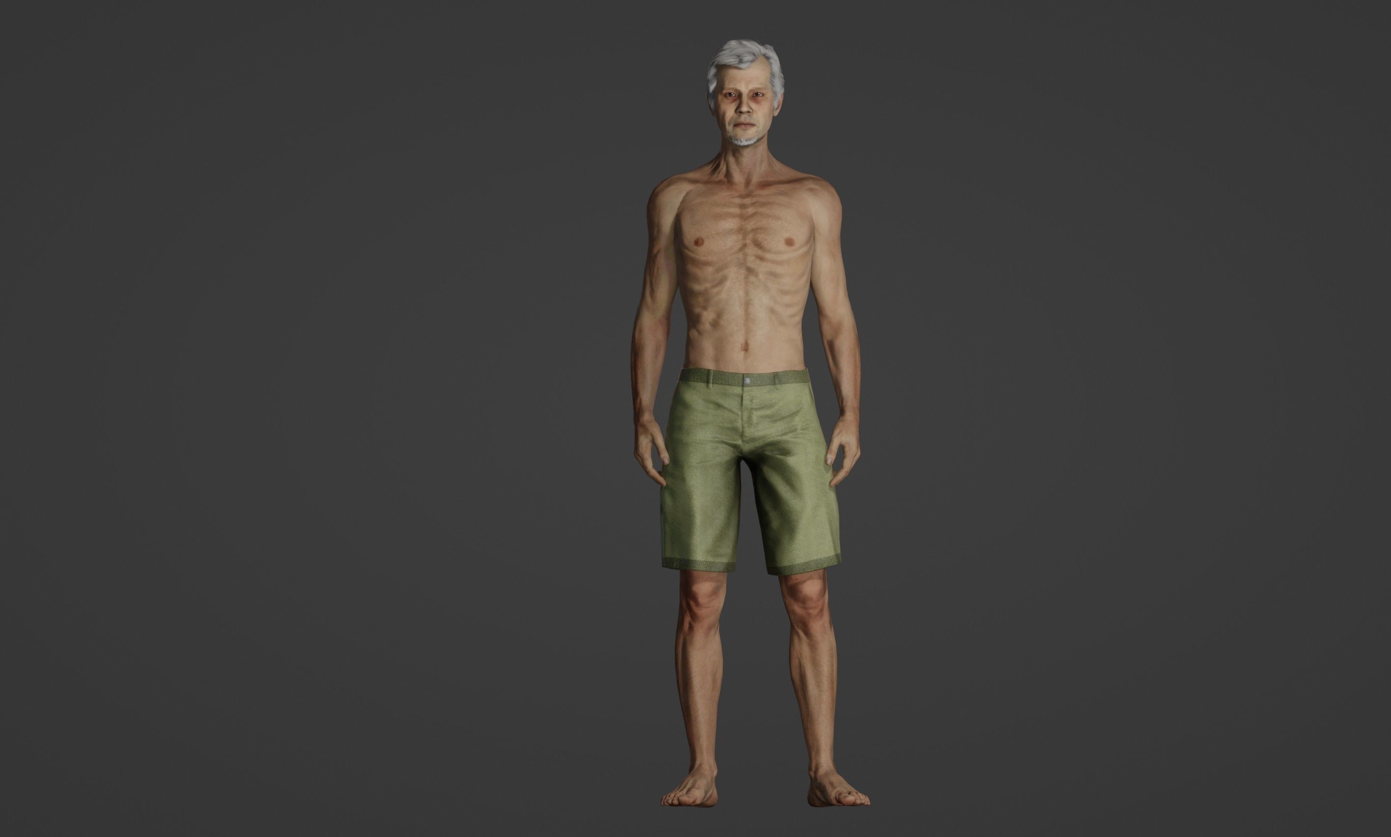 Realistic 3D Model of a Sick Man 3D model | CGTrader