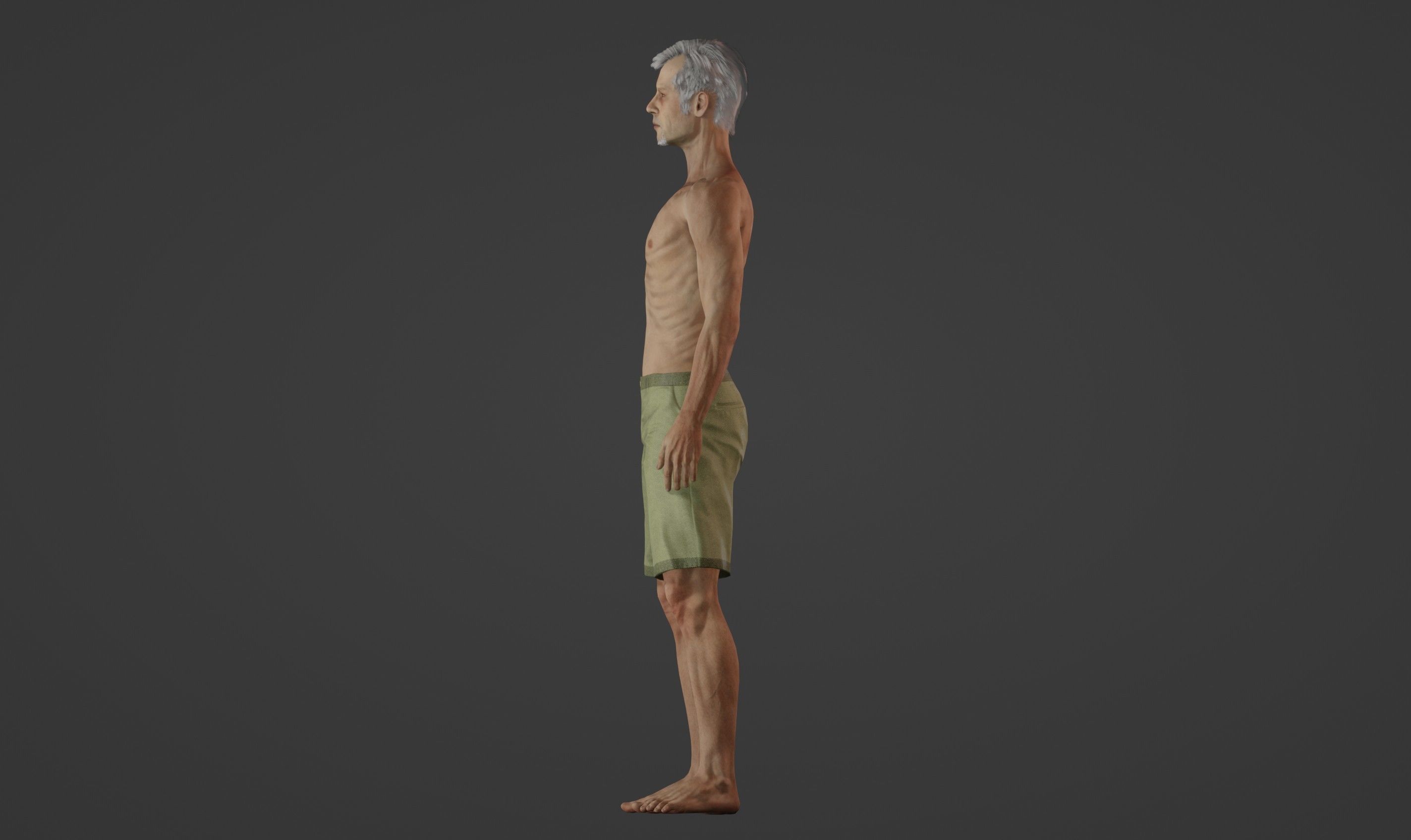 Realistic 3D Model of a Sick Man 3D model | CGTrader