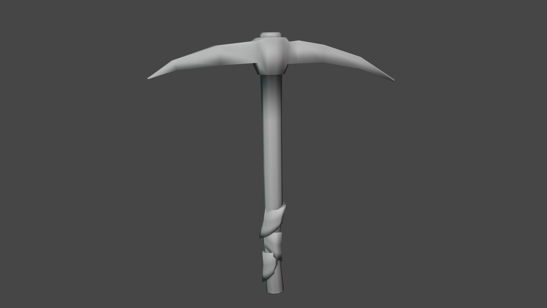 3D model Low Poly PickAxe for games engines Unity Godot Unreal Engine ...