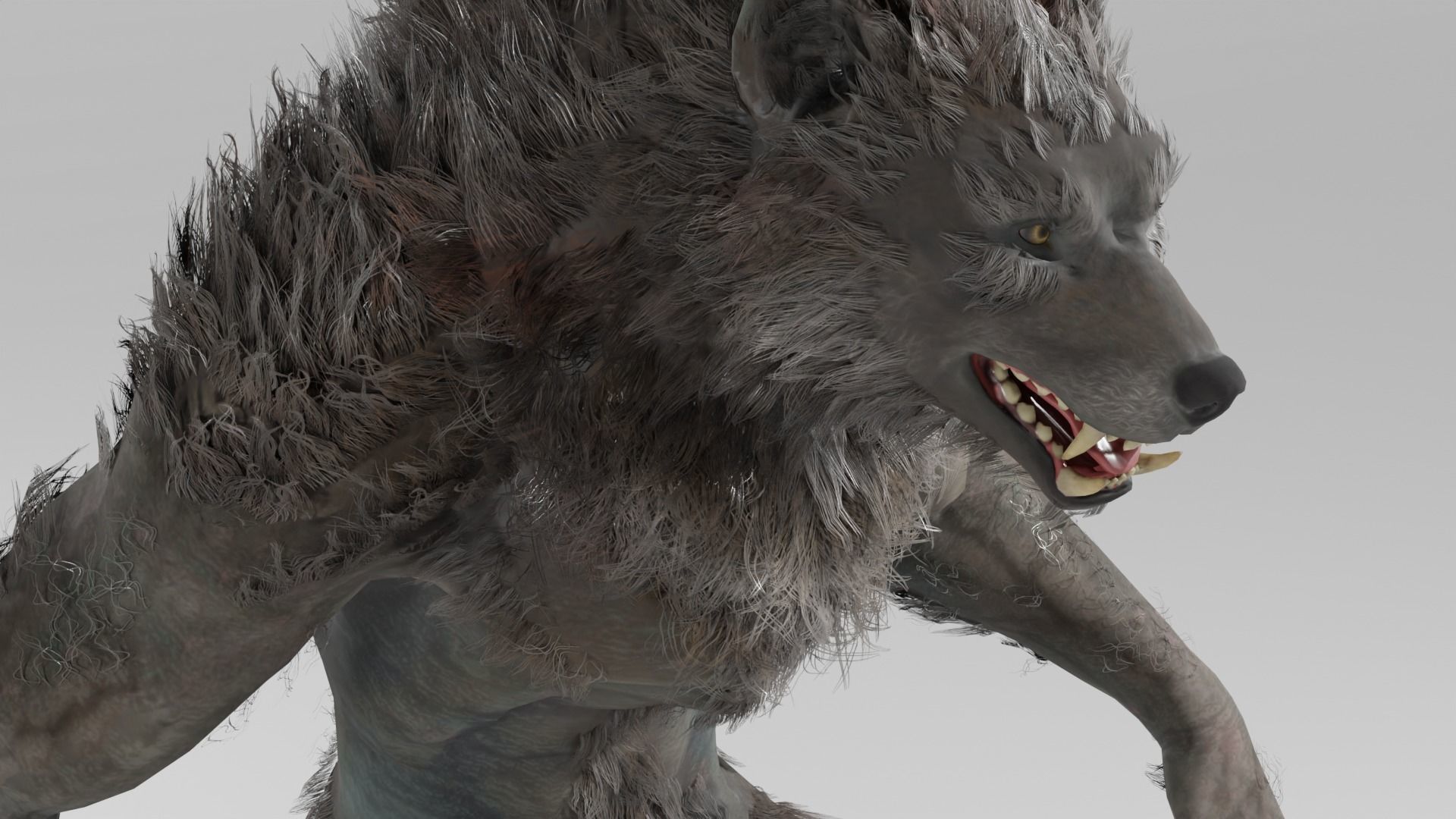 Detailed Werewolf - Rigged 3D model rigged | CGTrader