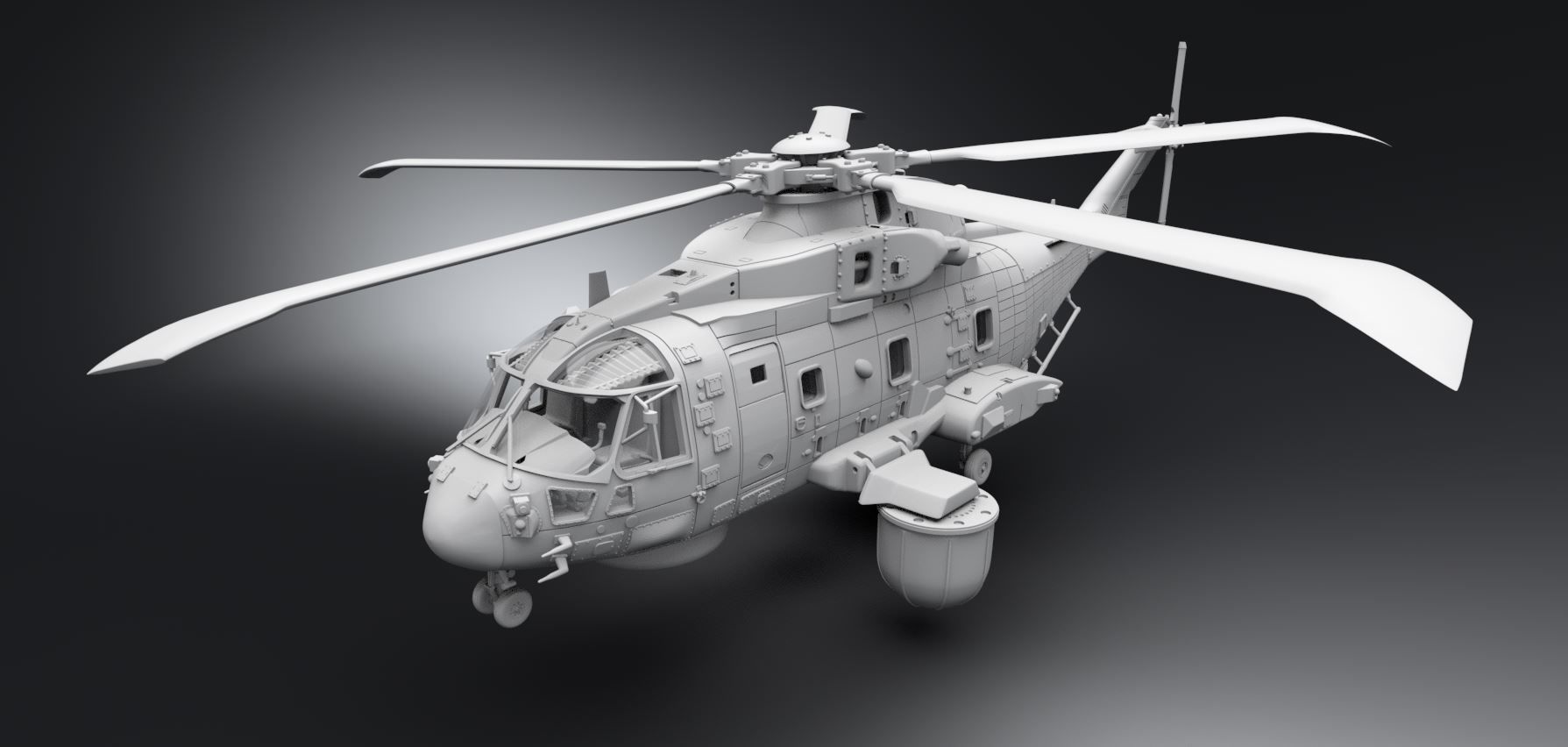 Merlin Mk2 Scale model 3D model 3D printable | CGTrader