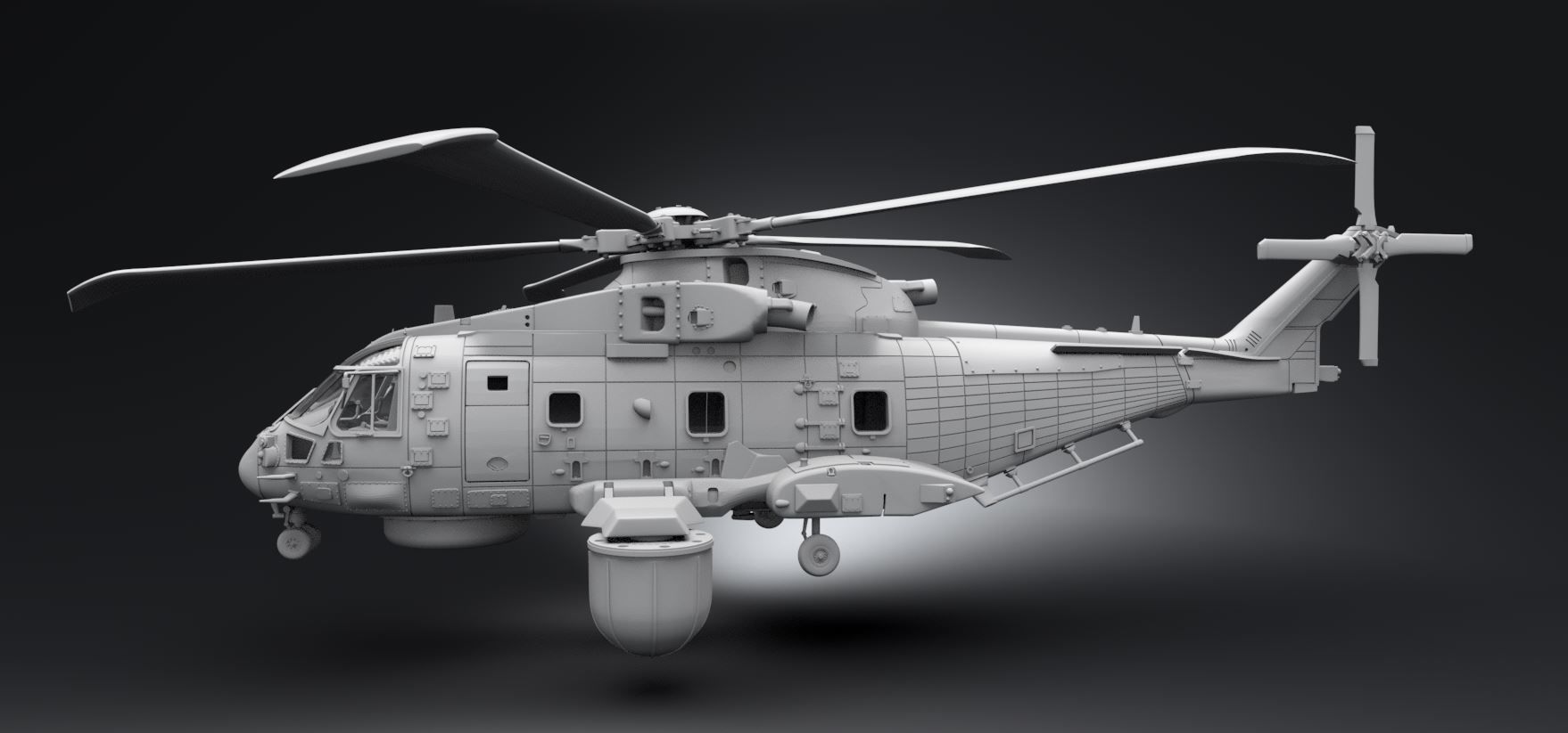 Merlin Mk2 Scale model 3D model 3D printable | CGTrader
