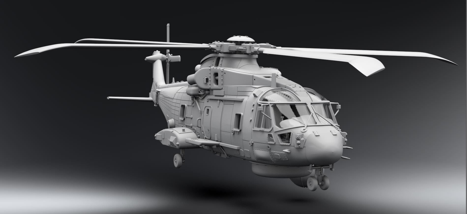Merlin Mk2 Scale model 3D model 3D printable | CGTrader