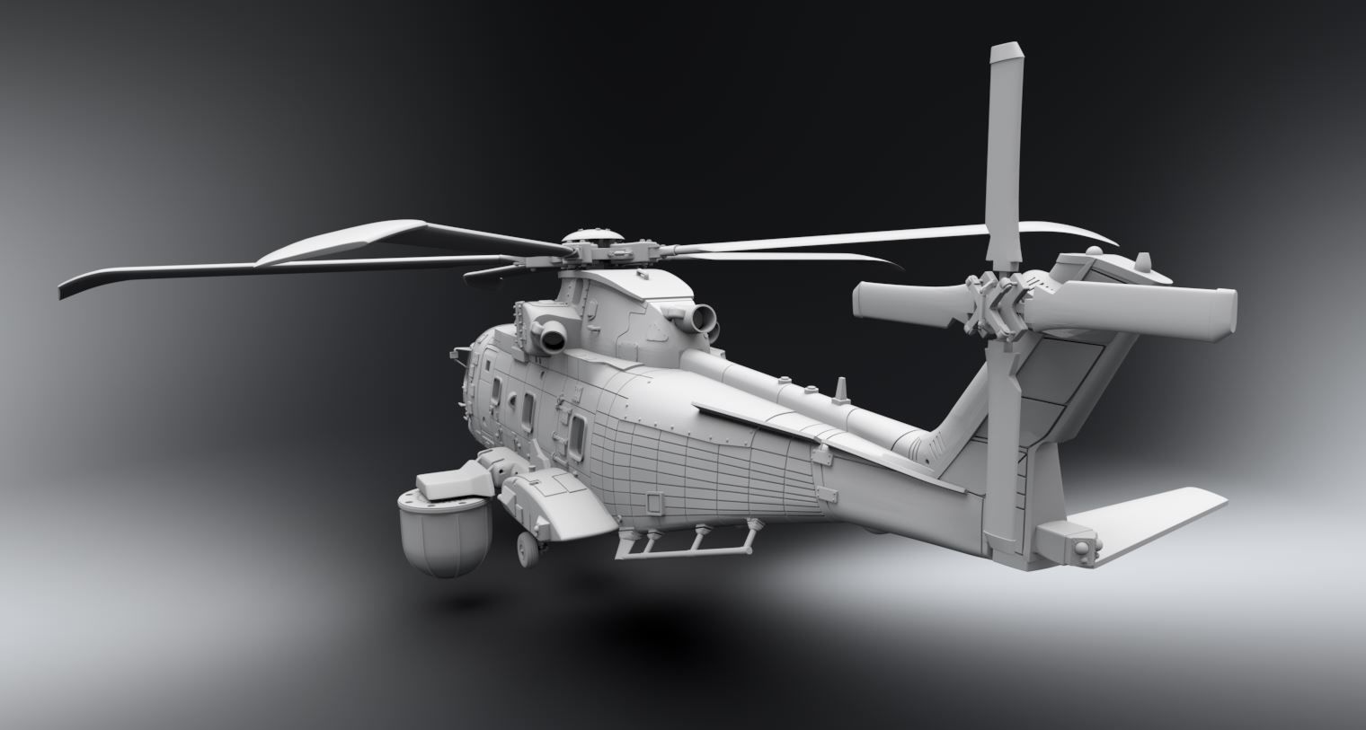 Merlin Mk2 Scale model 3D model 3D printable | CGTrader