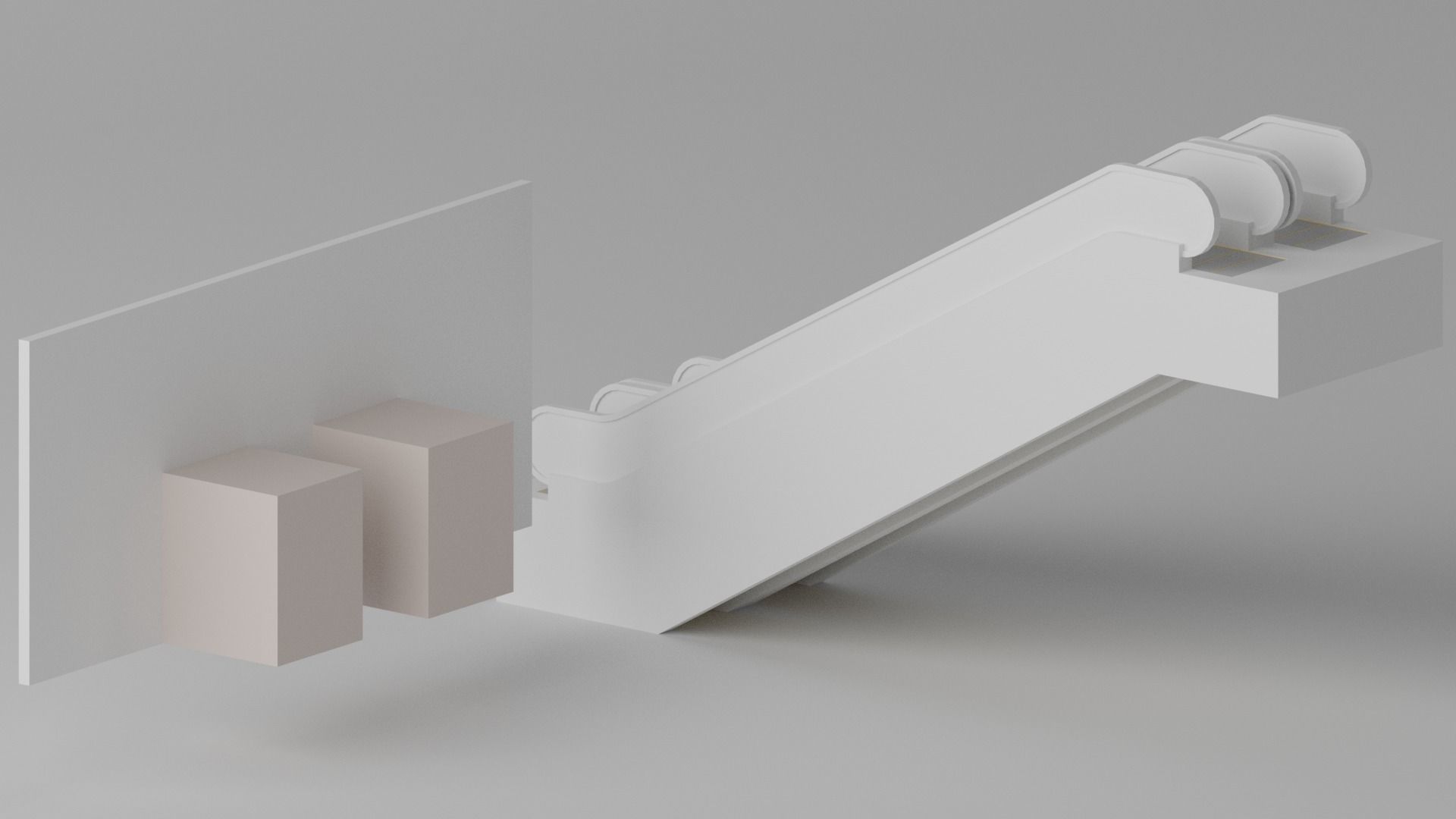 Cartoon LowPoly Escalator and Elevator 3D model | CGTrader