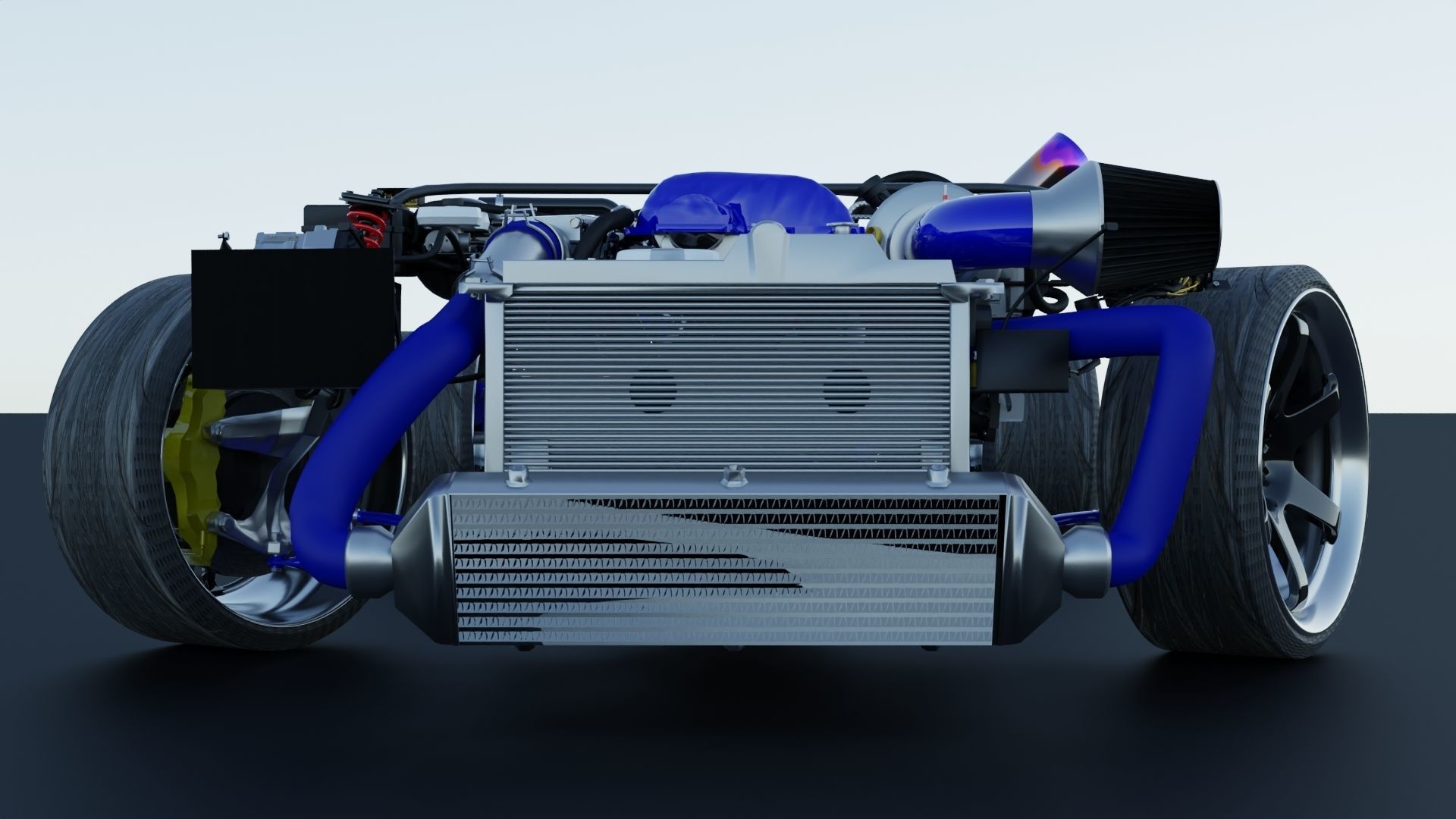 Nissan 240sx Tuned Suspension Rigged 3D model animated rigged | CGTrader