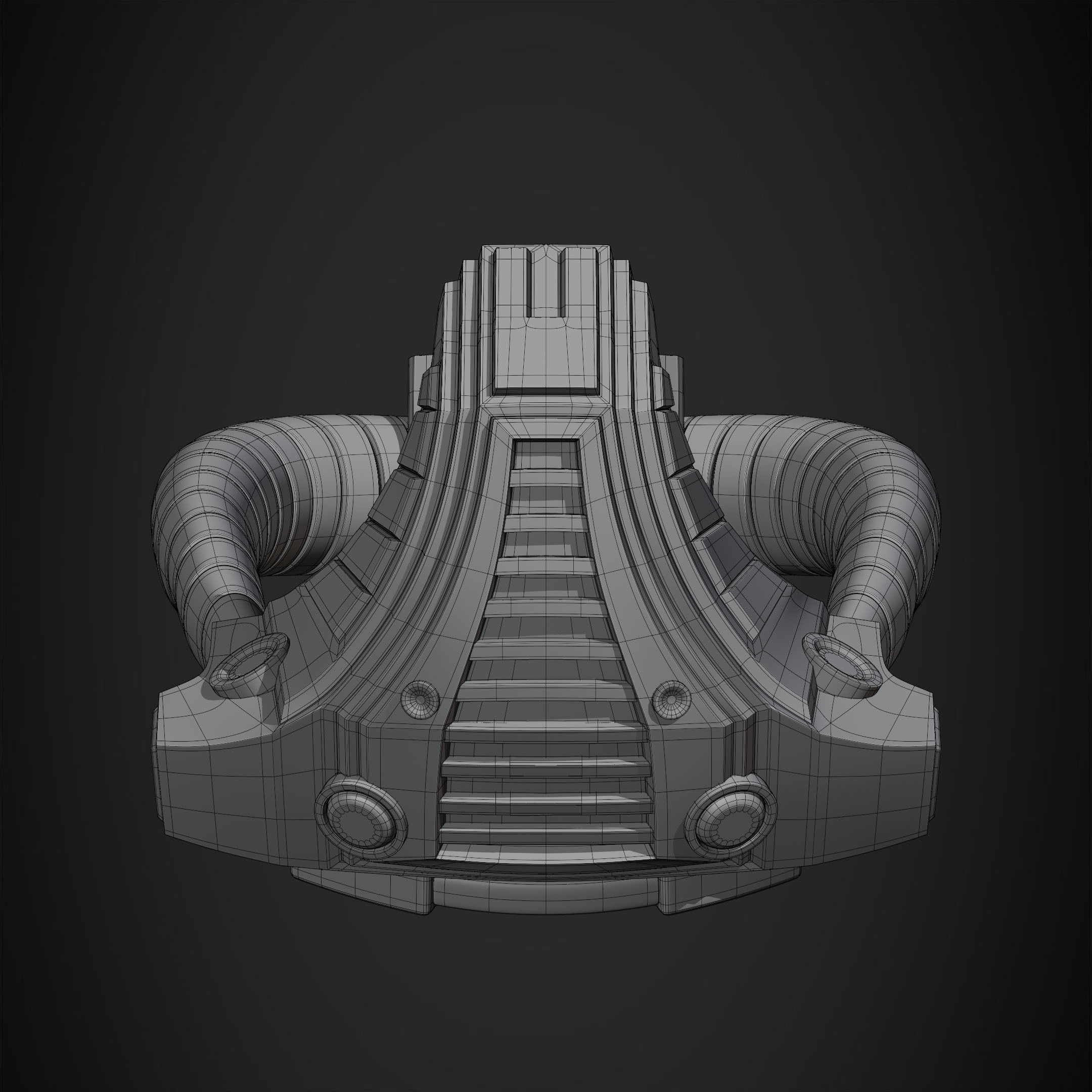 Star Wars Darth Malgus Respirator Mask for Cosplay 3D model 3D ...