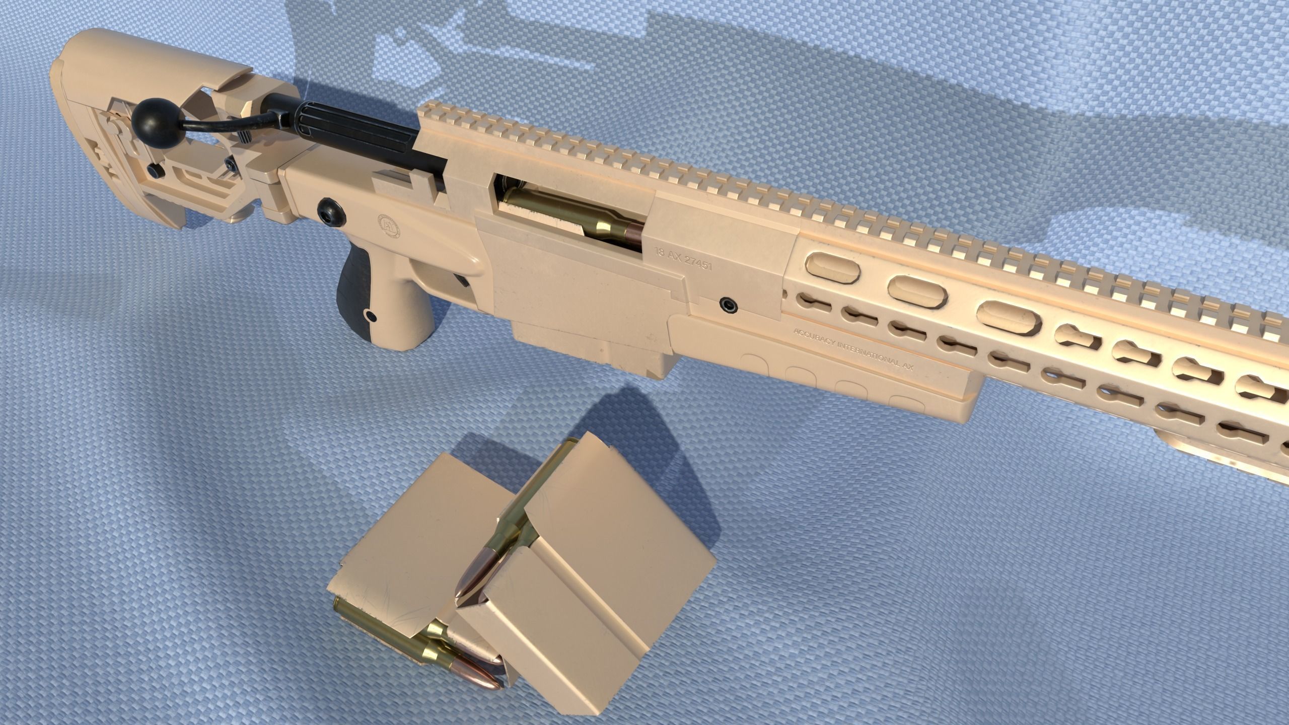 3D model RIfle AXMC International VR / AR / low-poly | CGTrader