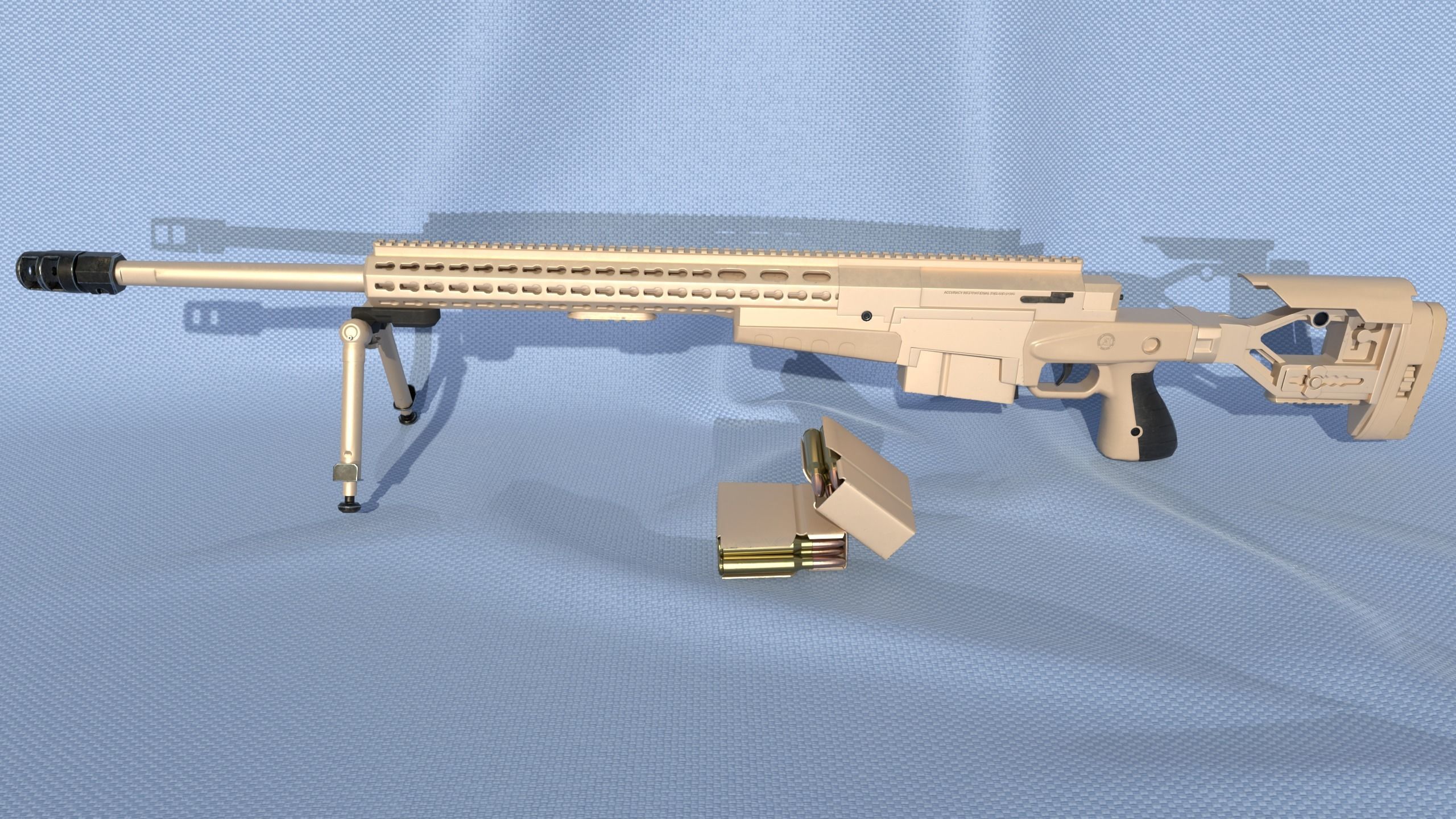 3D model RIfle AXMC International VR / AR / low-poly | CGTrader