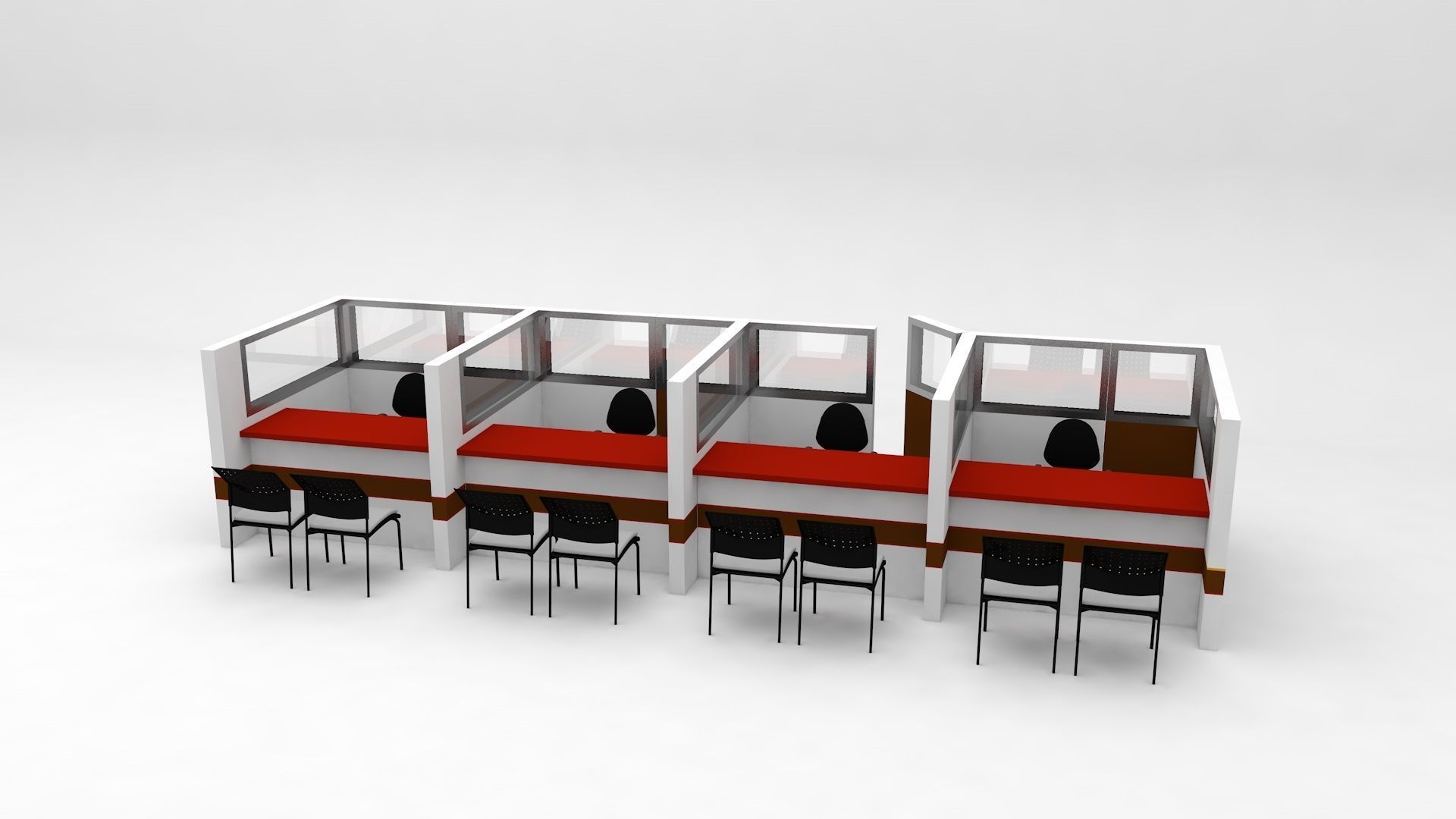 Cubicles 3D model | CGTrader