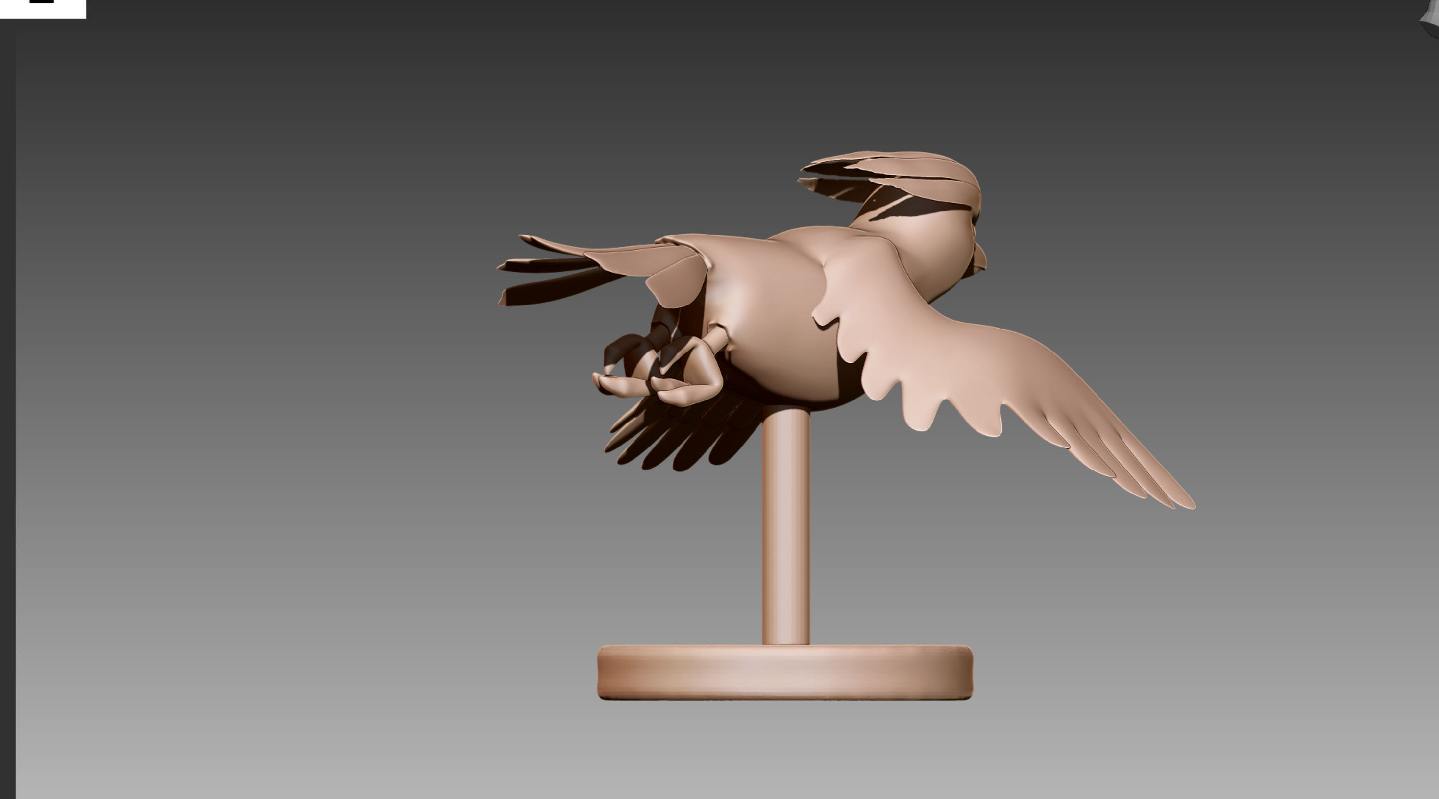 Pidgeotto flying Pokemon OBJ STL 3D model 3D printable | CGTrader